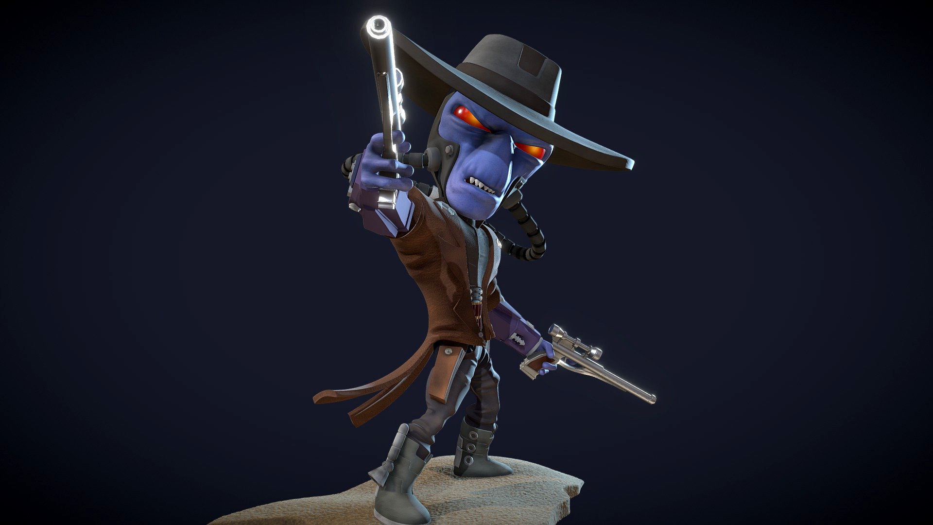 Mini Cad Bane 3d model