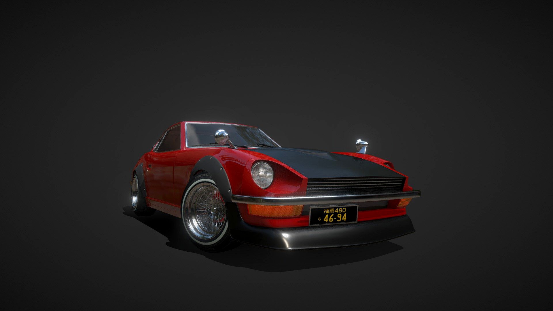 Datsun 240z custom 3d model