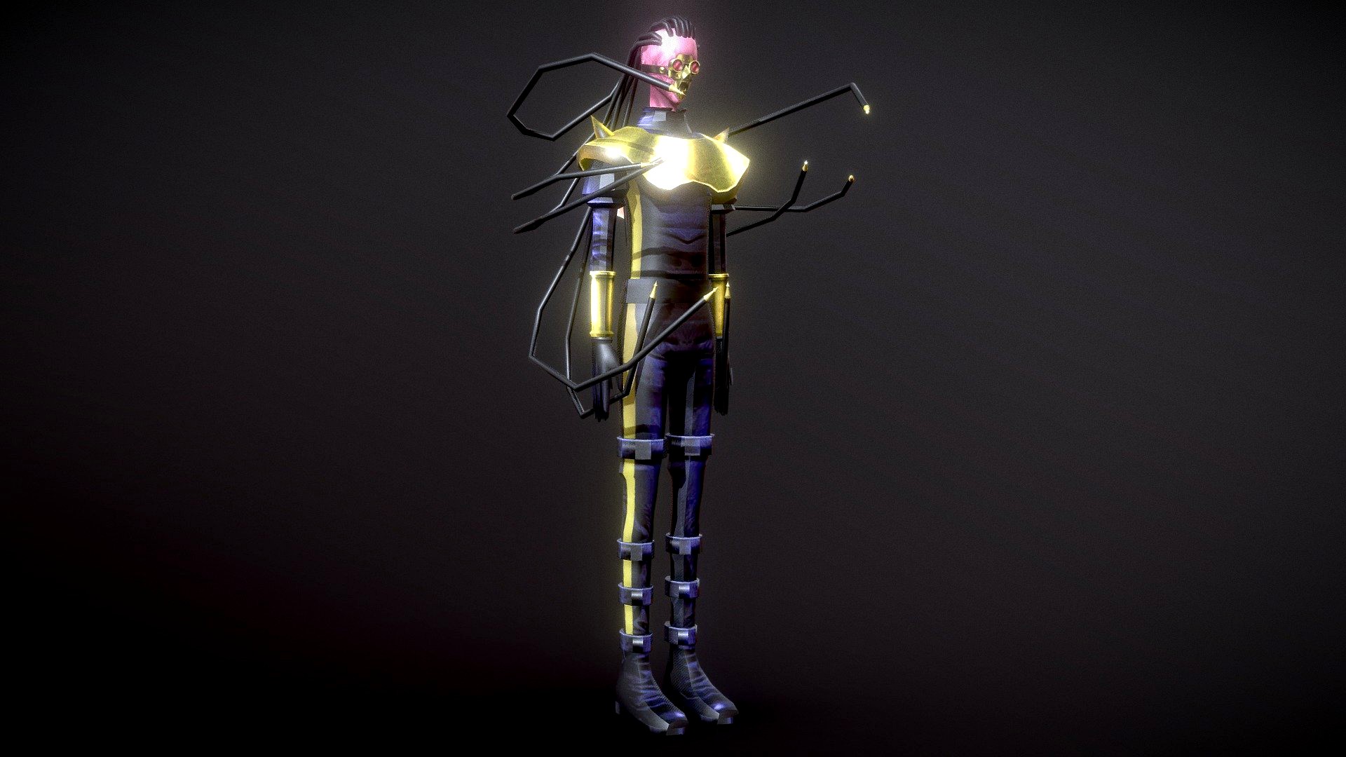 Yu-Gi-Oh! - Jinzo Jector 3d model