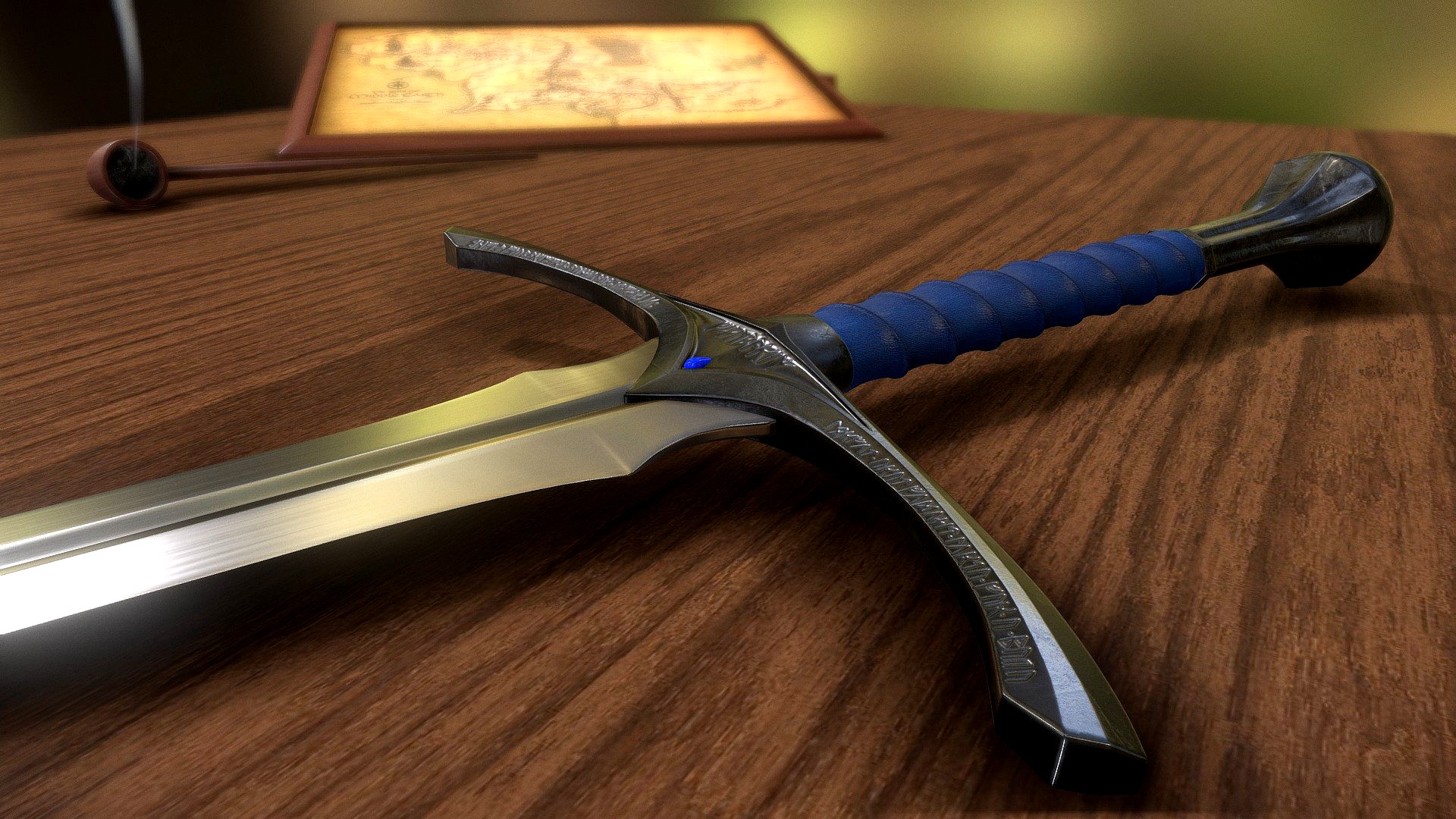 Gandalf sword (Glamdring) 3d model