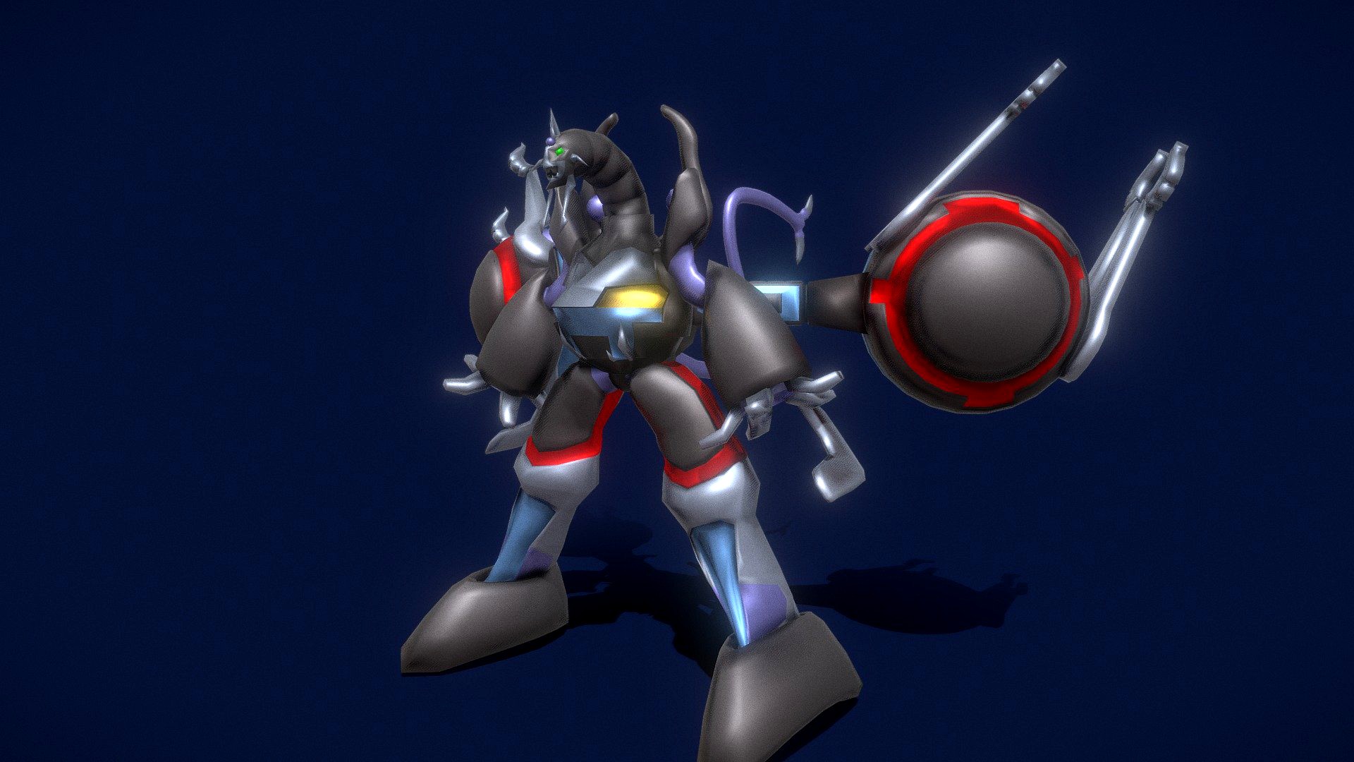 Odd Eyes Rebellion Dragon Overlord (Yugioh) 3d model