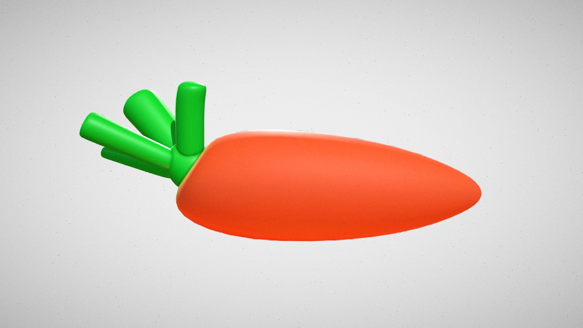 Carrot Simple Cartoon Style 3d model