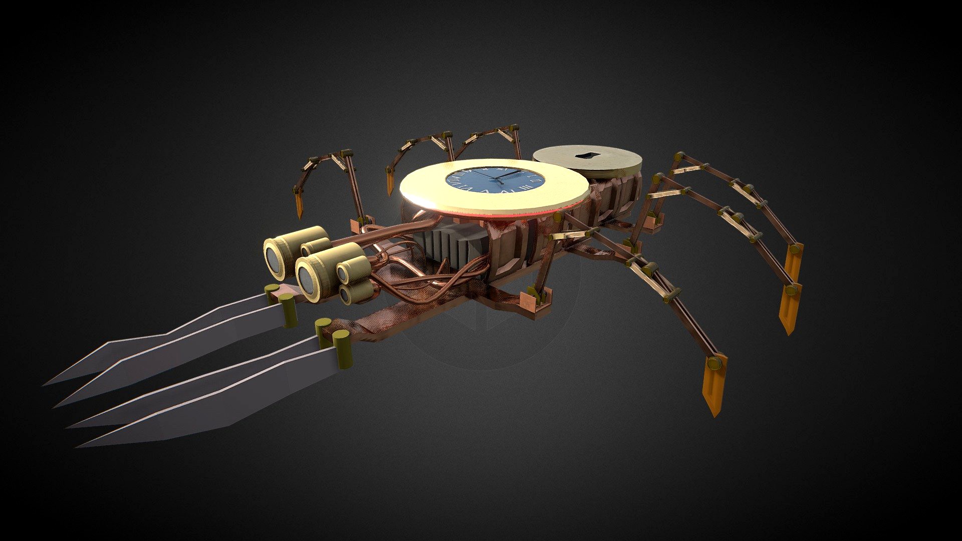 spider mech 3d model