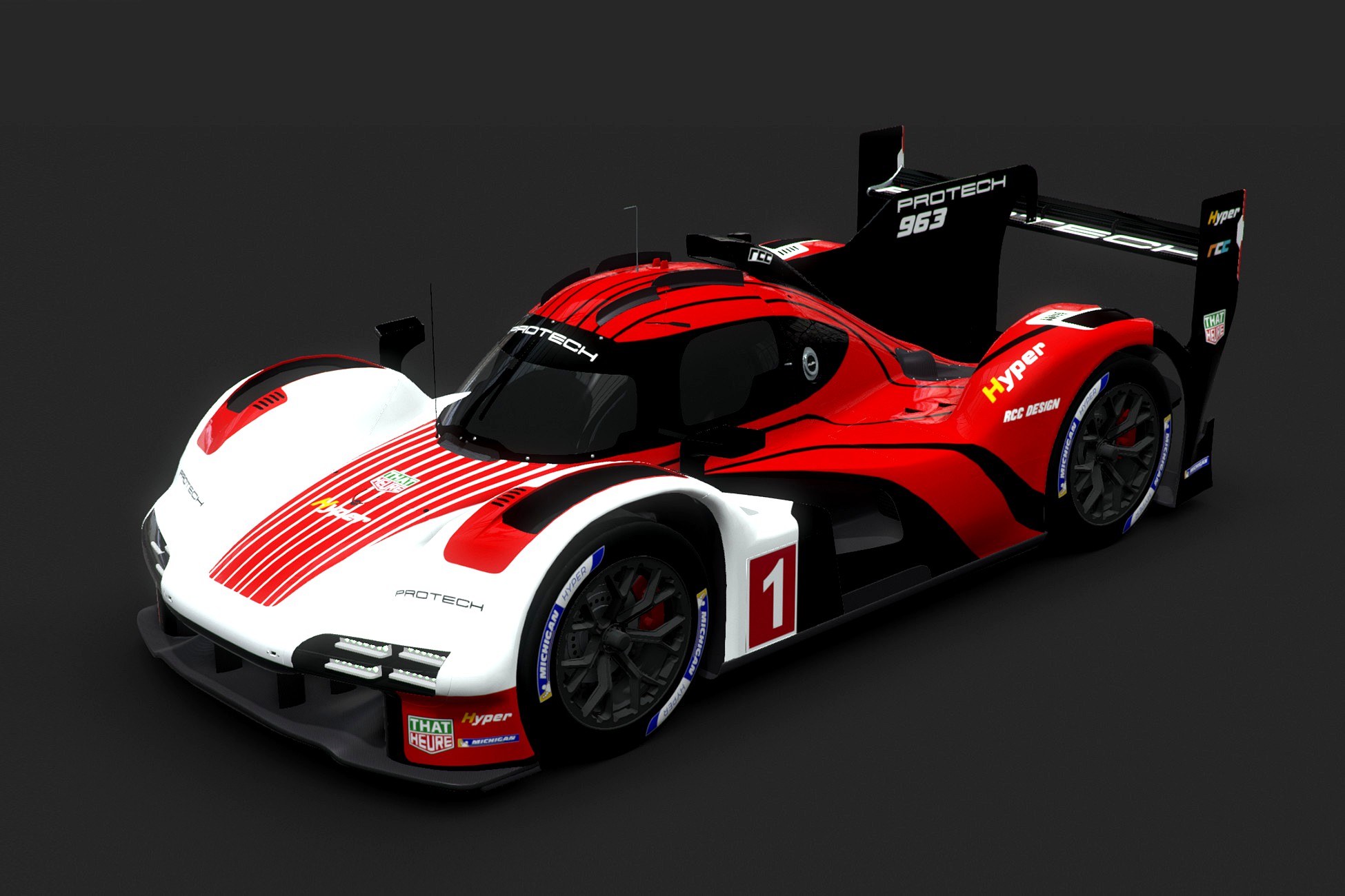 Cartoon Hyper Car 963 3d model