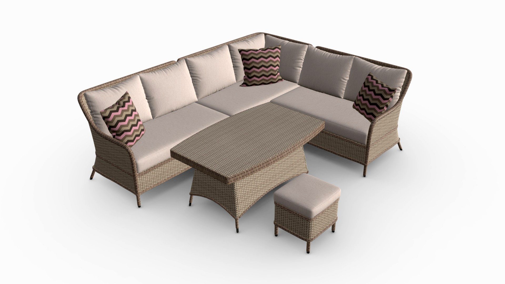 Garden Furniture Set Eden 3d model