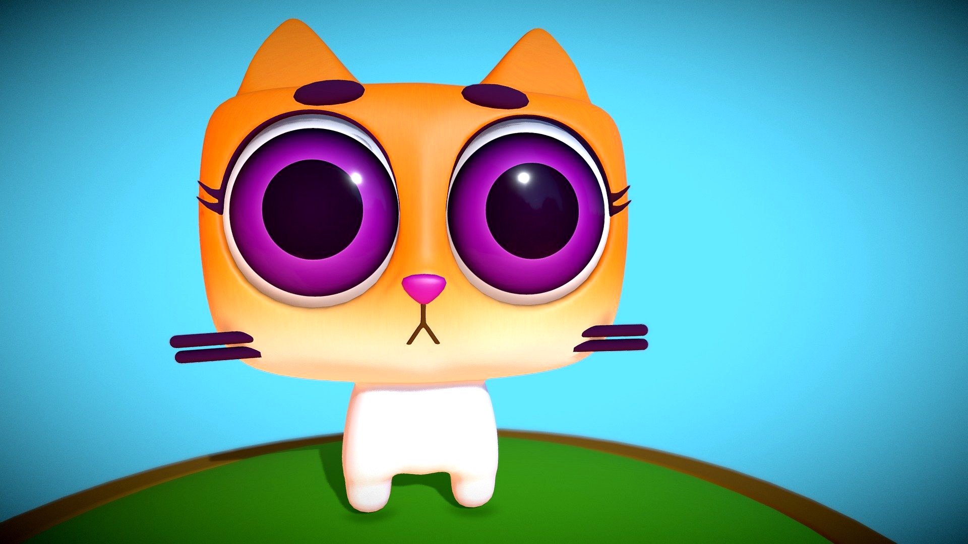 Meow Cute Tiny Cat 3d model