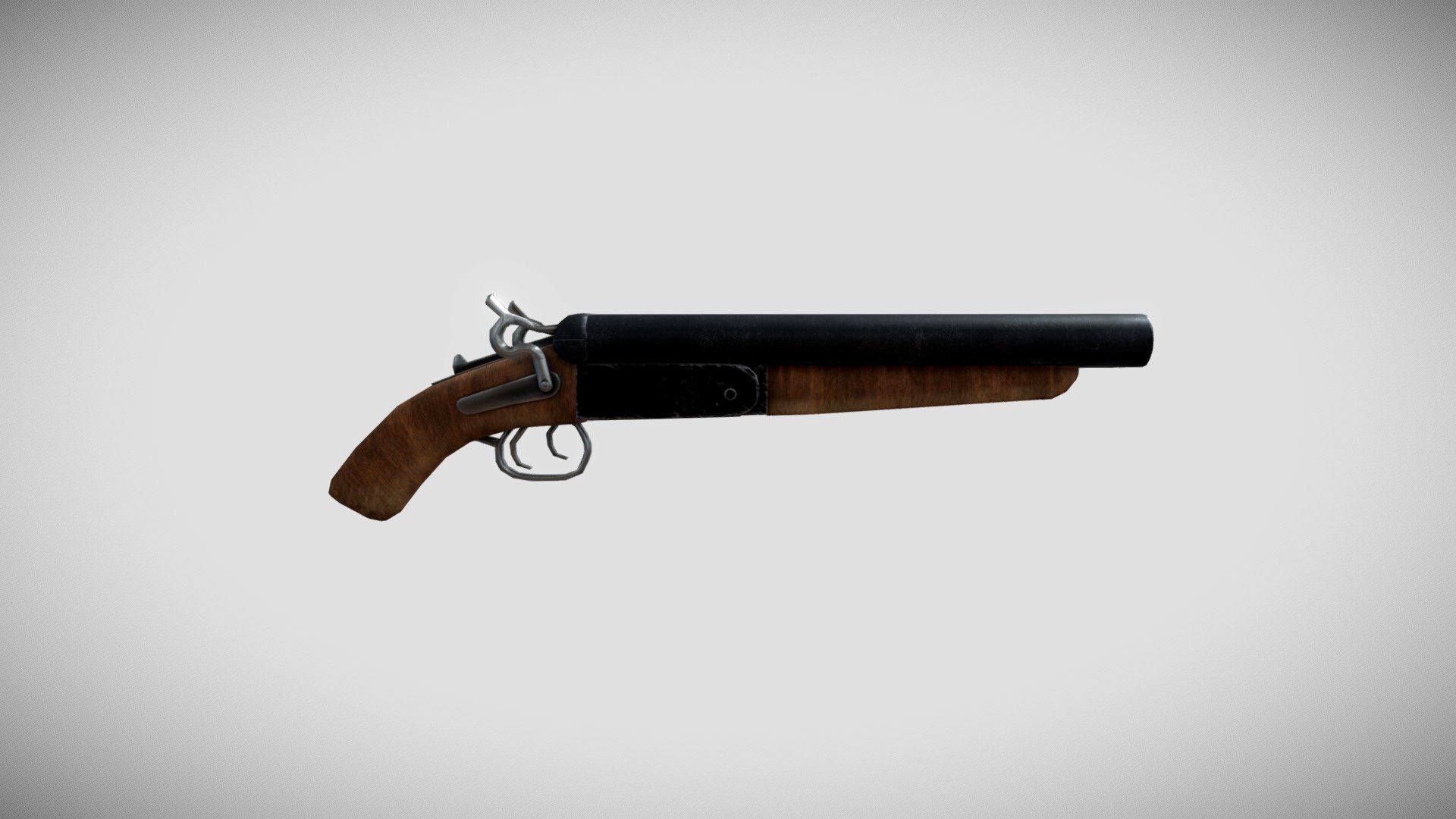 Double Barrel Shotgun 3d model