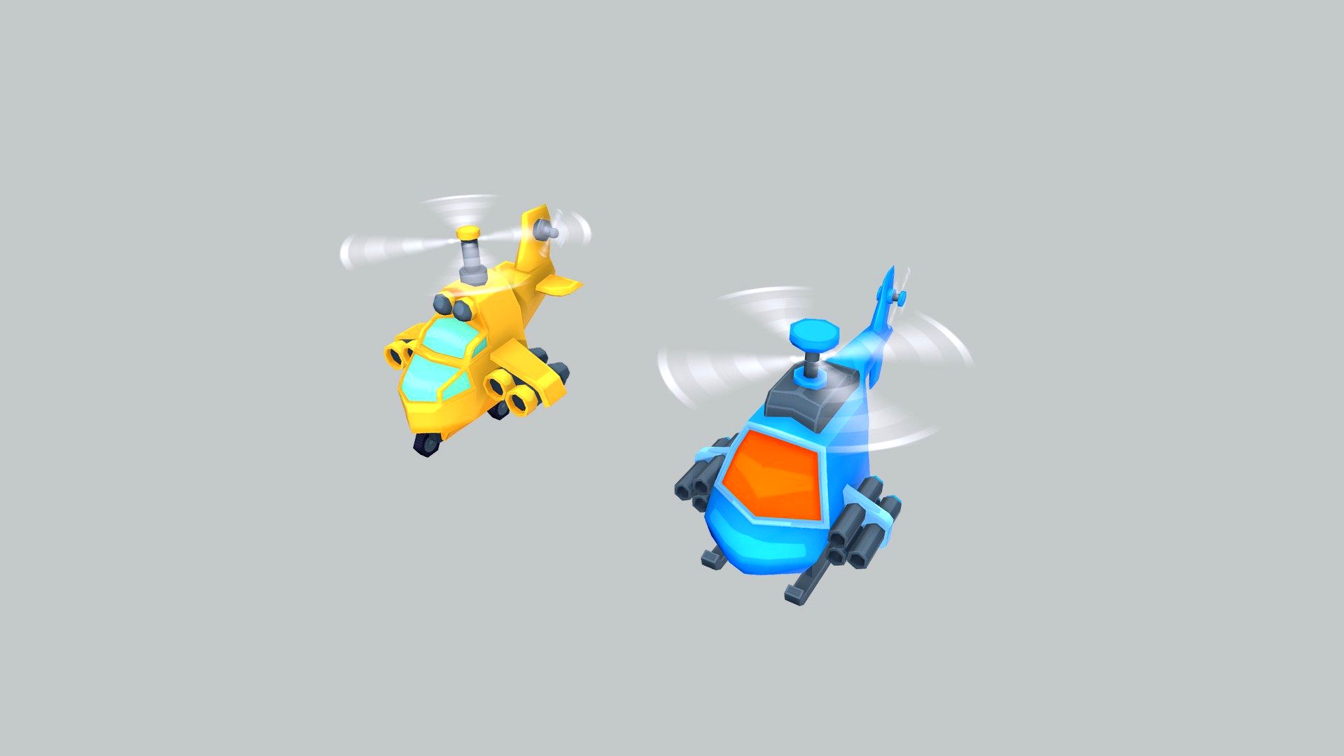 Helicopters 3d model