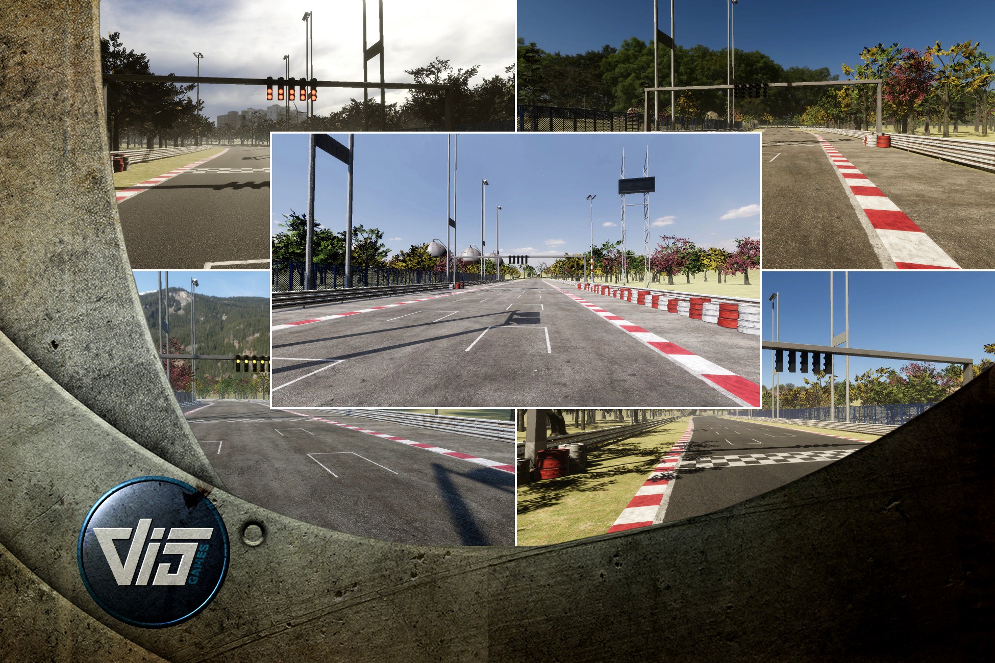 Formula 1 Racing Tracks HQ 3d model