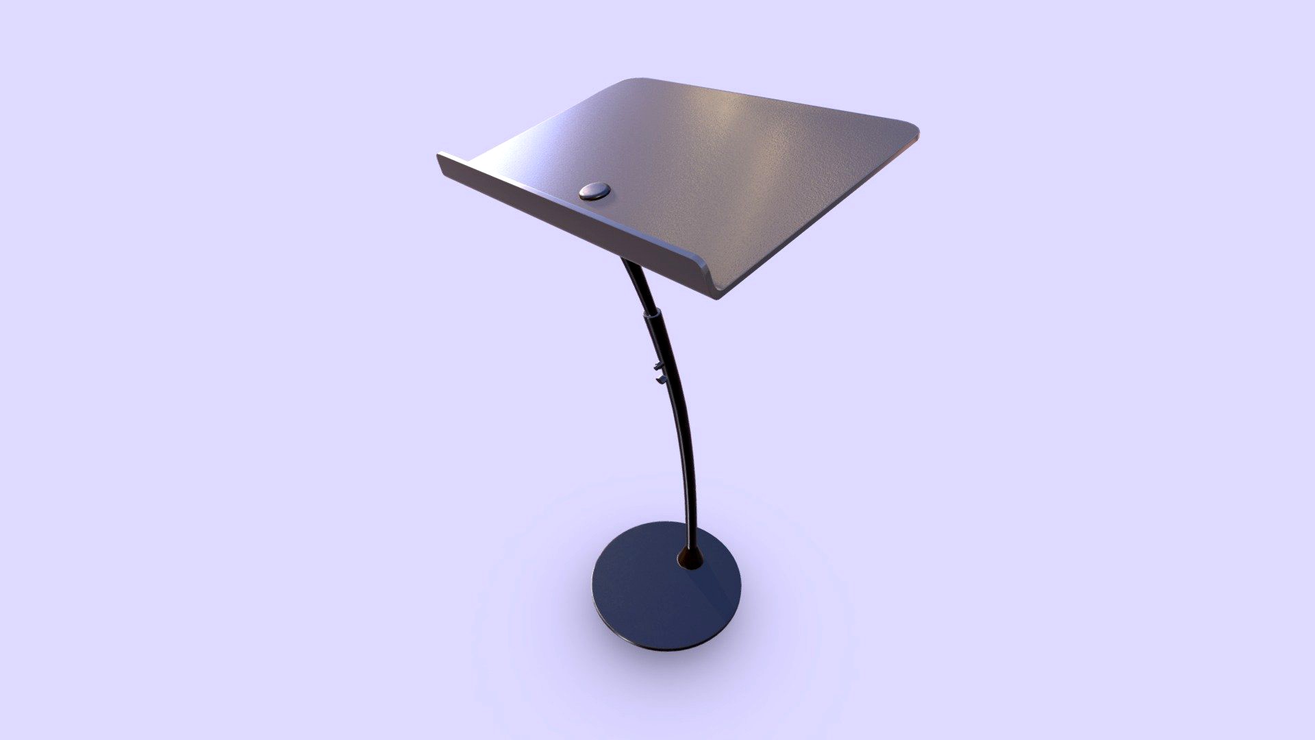 Black Adjustable Pulpit 3d model