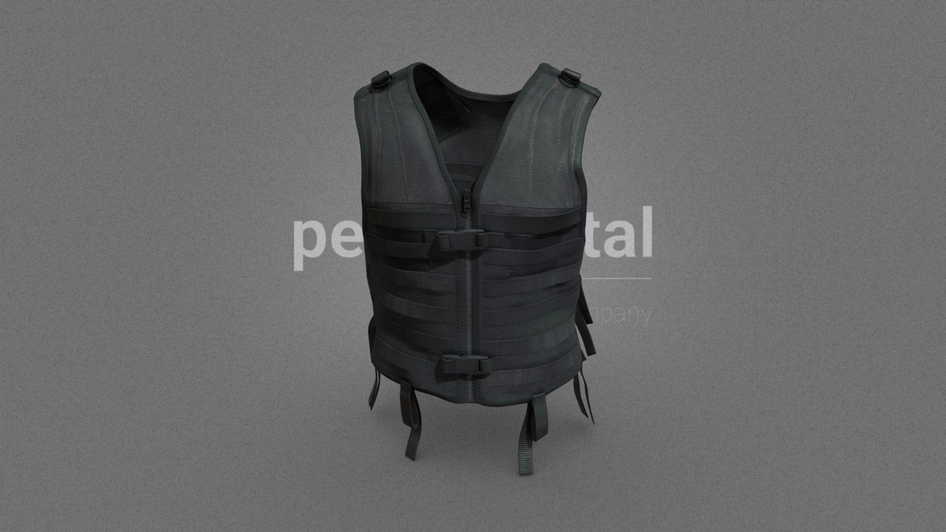 Wasteland Garments Series - Model 10 Vest 3d