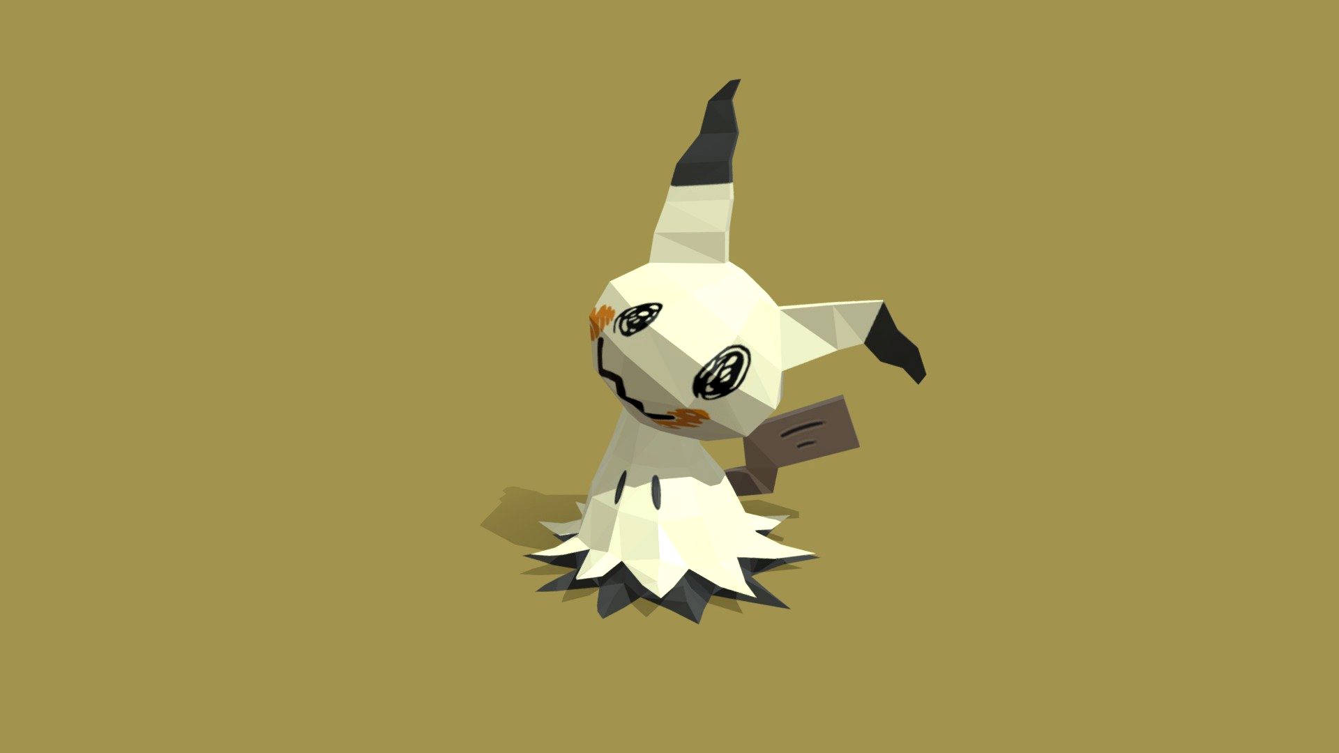 Mimikyu papercraft 3d model
