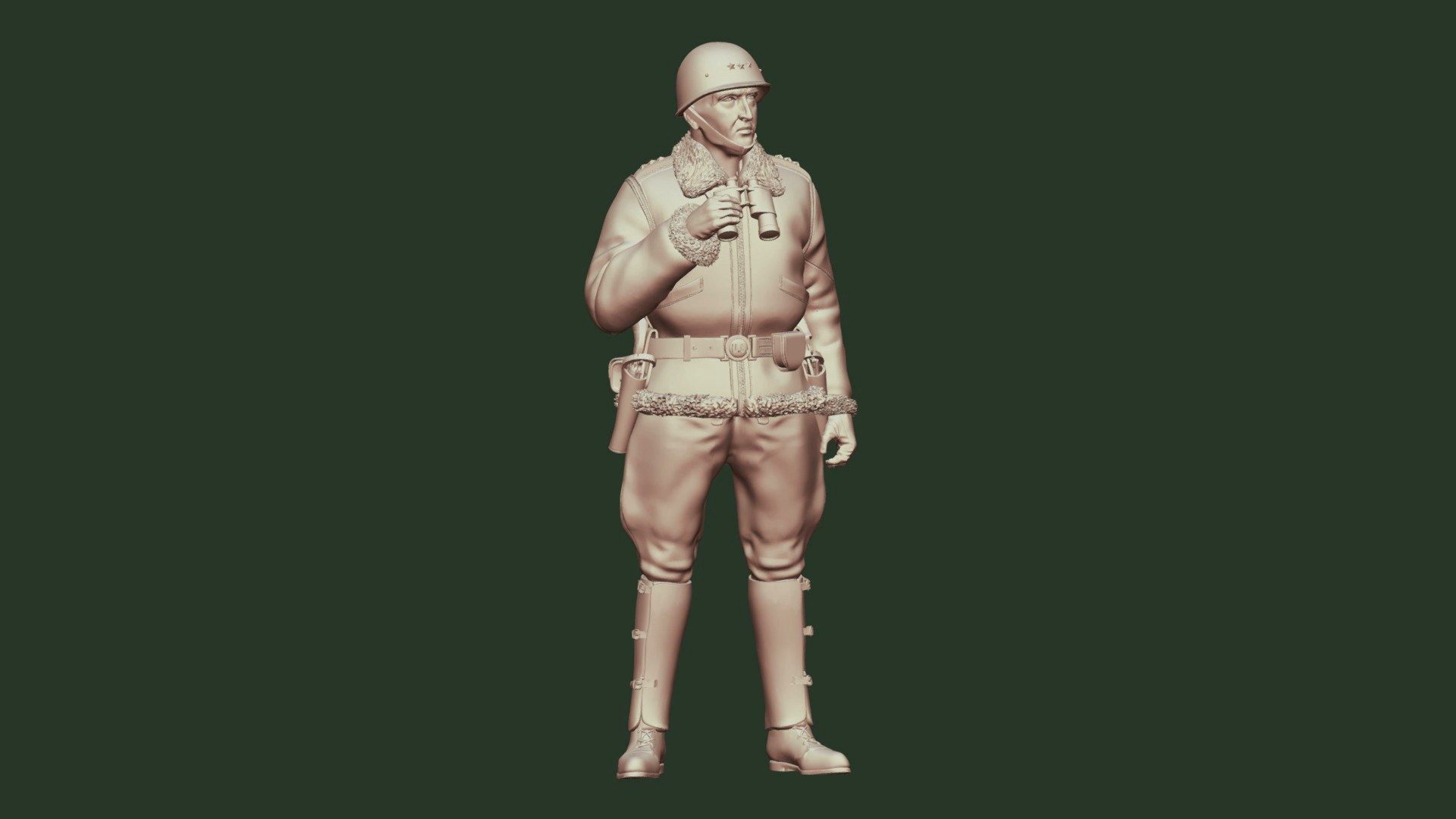 general Patton 3d model