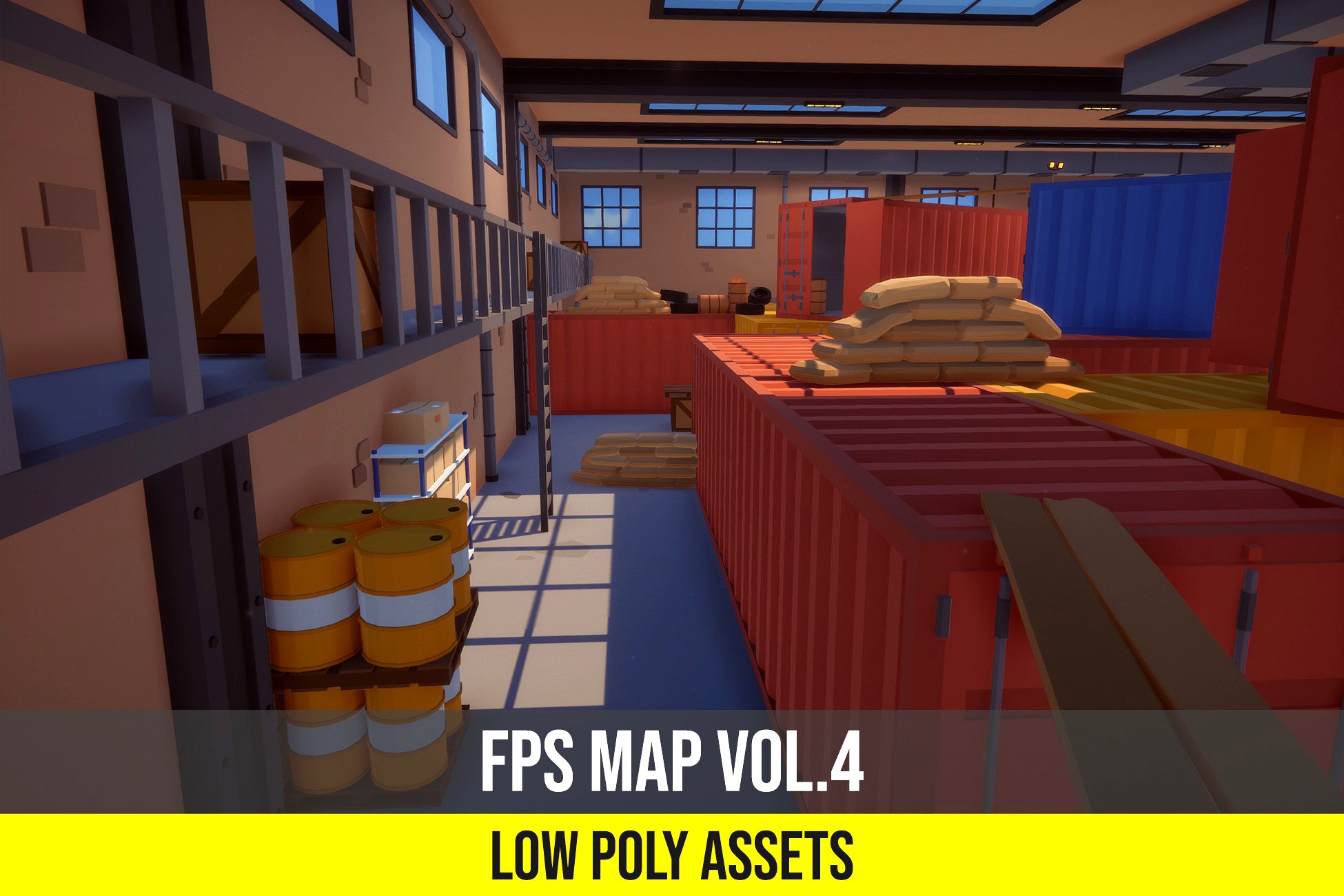 Low Poly FPS Map Vol.4 3d model