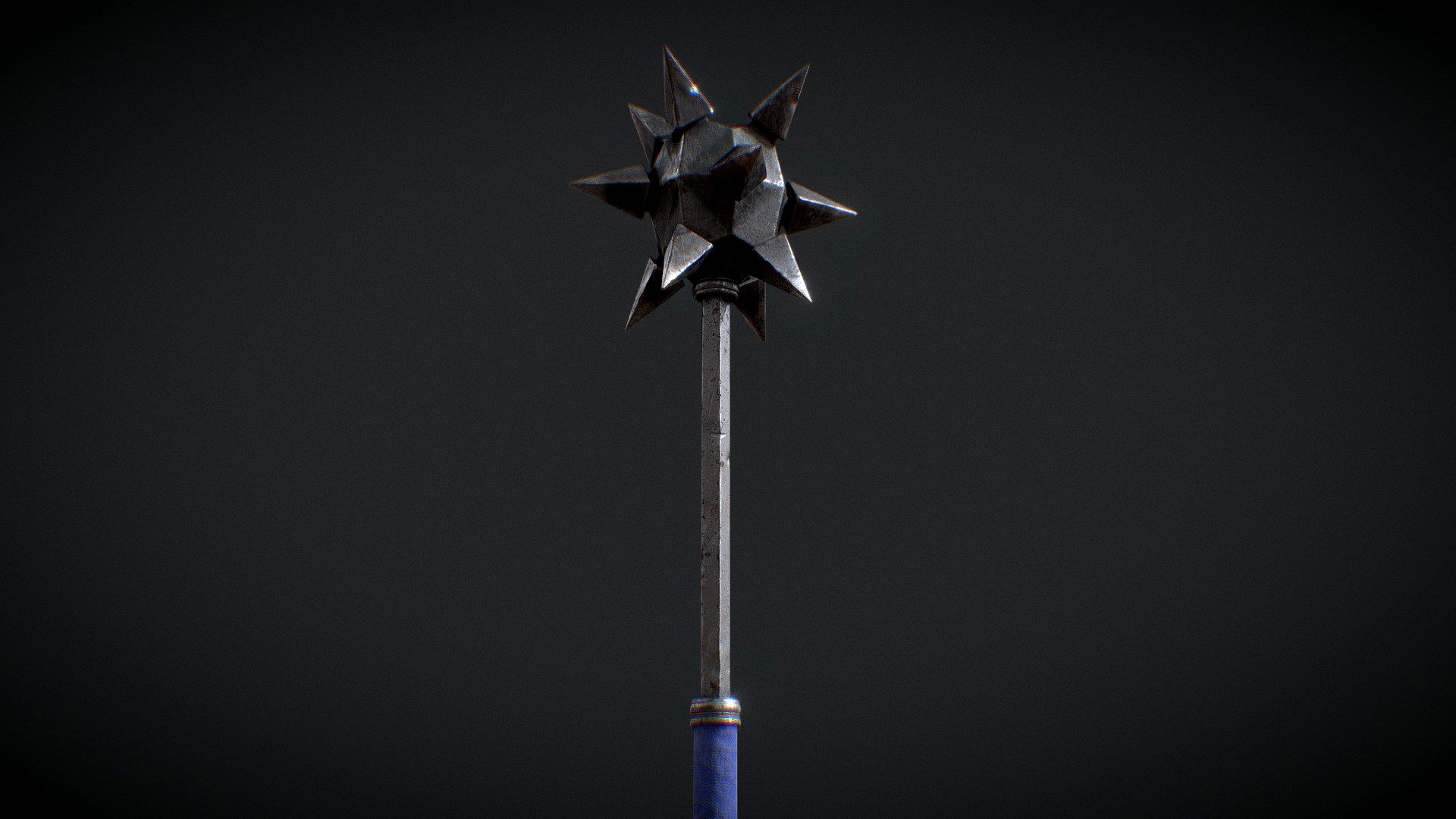 Medieval Weapon Morning Star -PBR- Game Ready 3d model