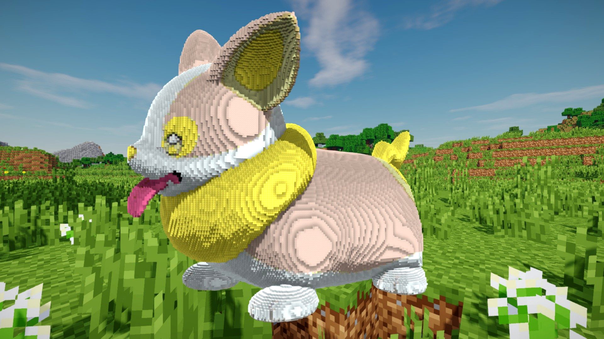 Minecraft Yamper Build Schematic 3d model