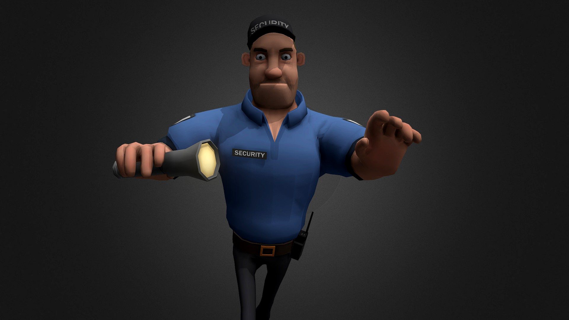 Frank - Security Guard 3d model