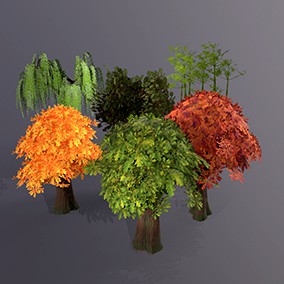 Stylized Foliage 3d model