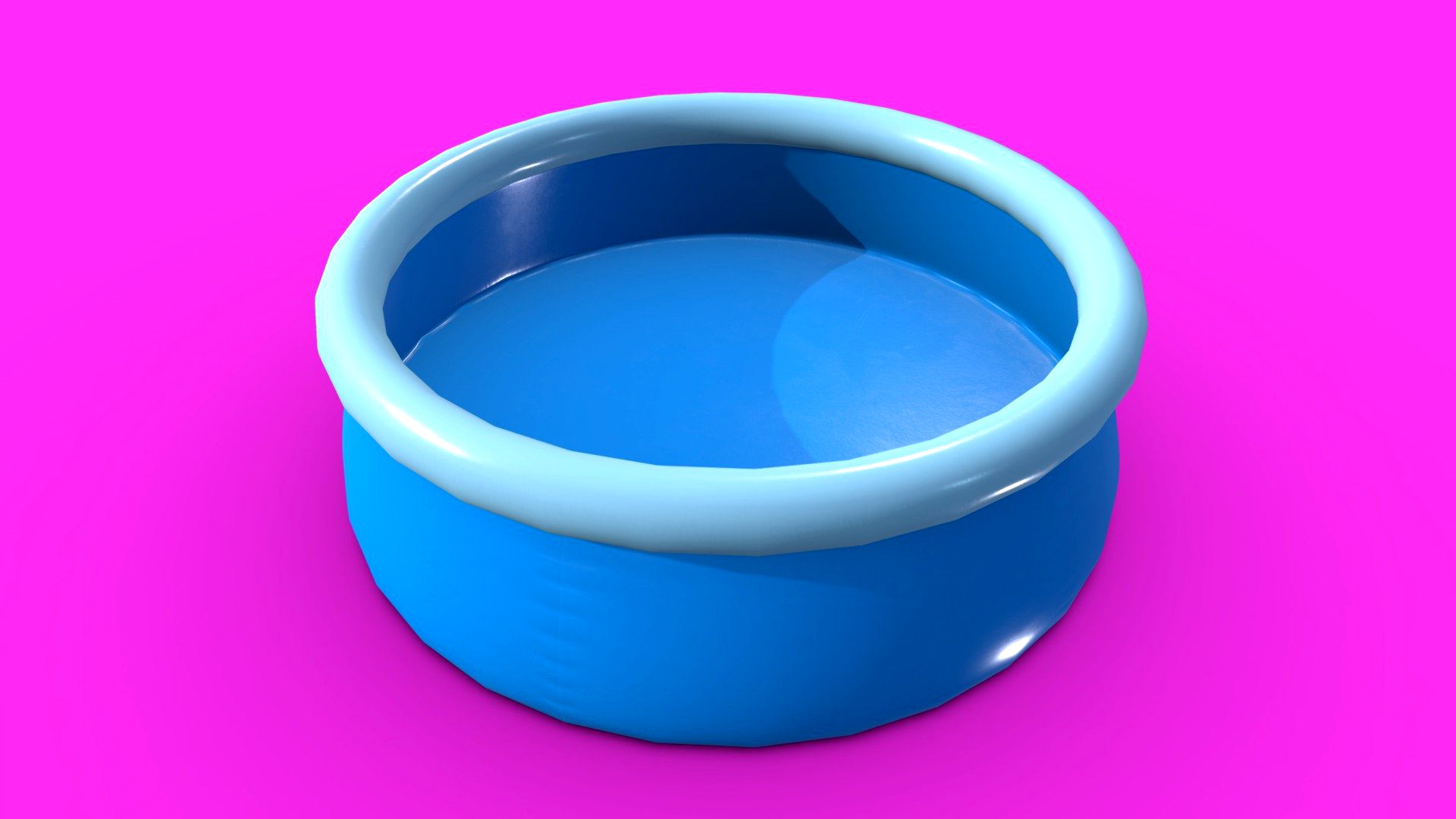 Family Inflatable Pool - Swimming Low-poly 3d model