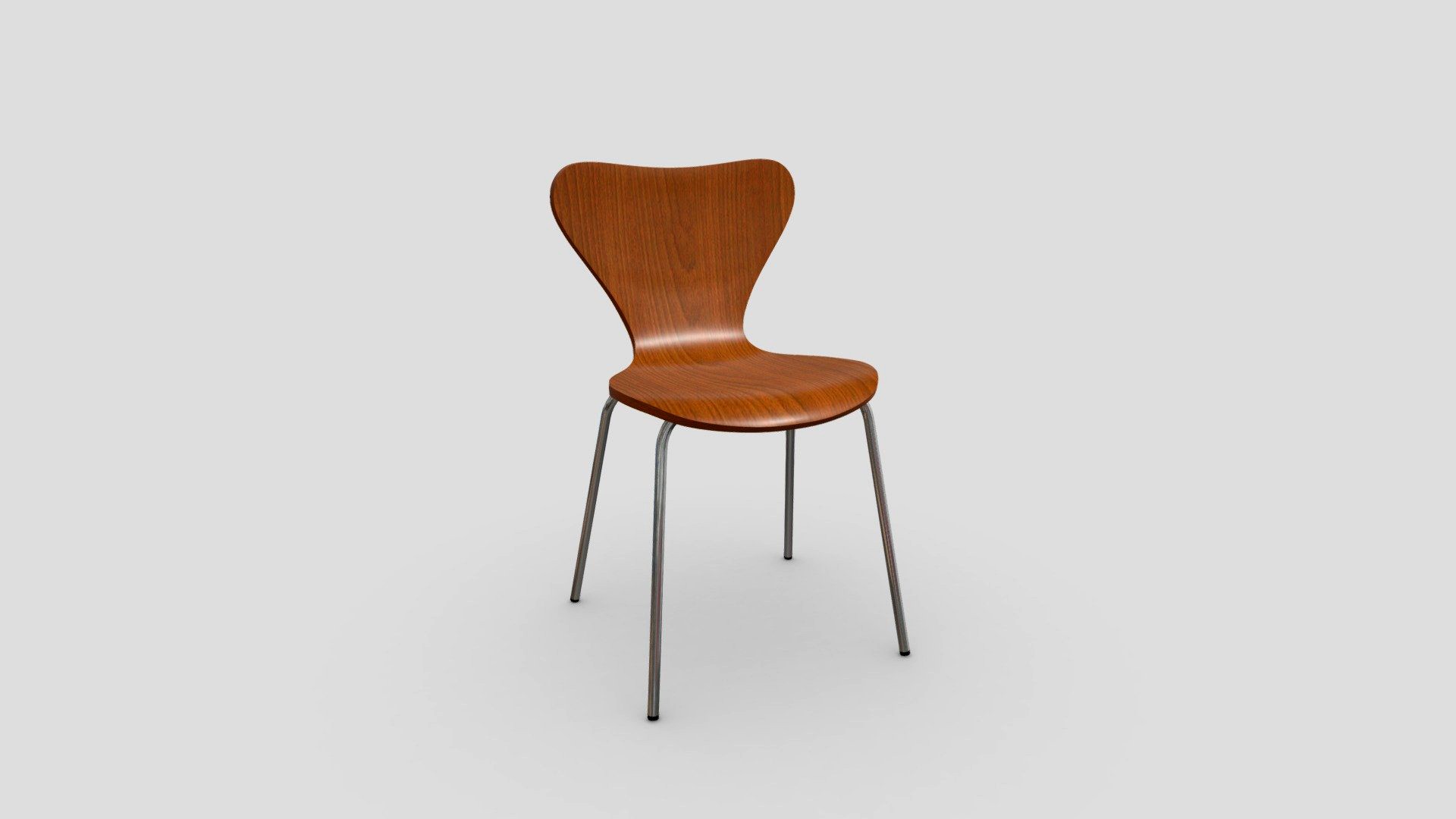 Shell Chair Design Cafe 3d model
