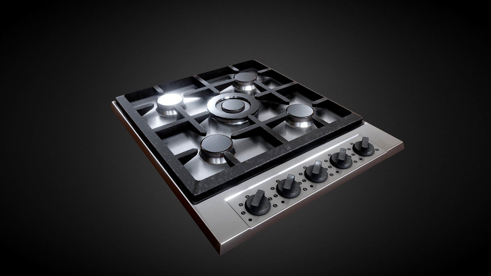 Counter Top Cooker - Game Model 3d