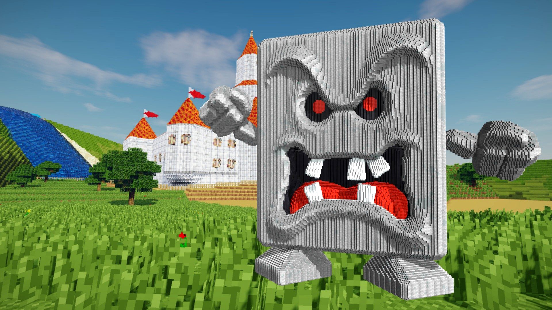 Minecraft Whomp Build Schematic 3d model