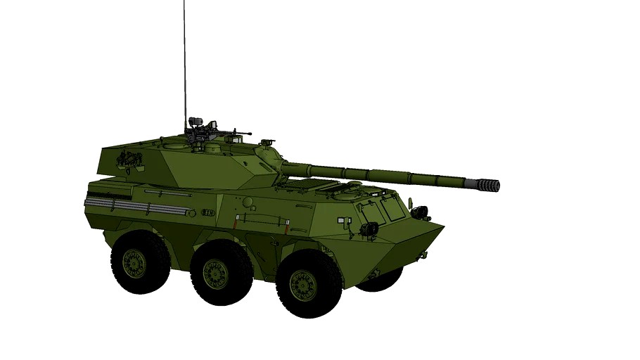 【War Thunder】WMA301 105 GREEN 3D MODEL