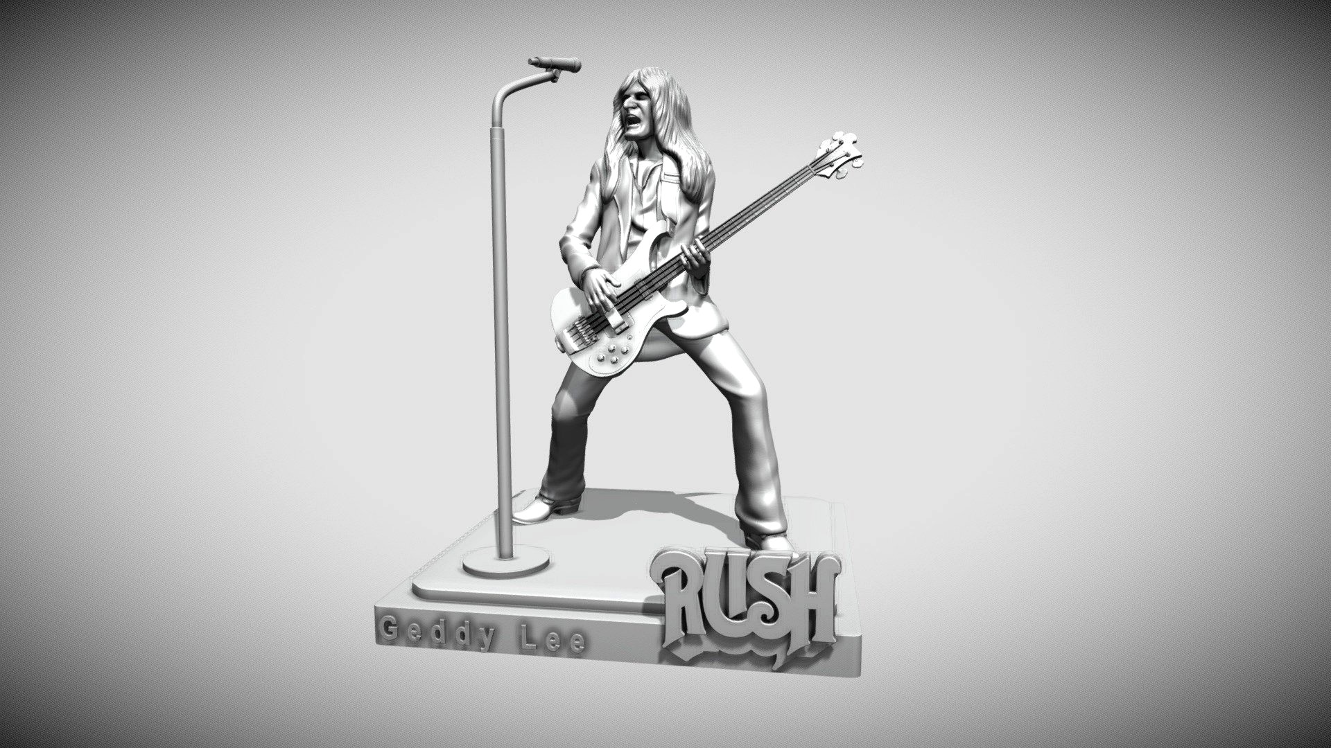 Geddy Lee - Rush 3D printing model