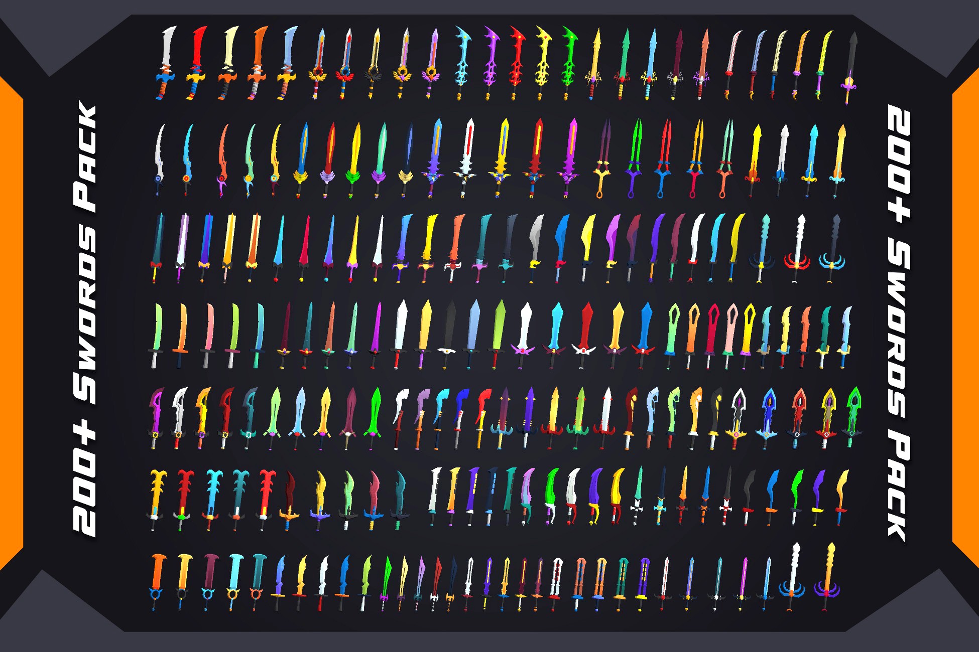 Swords Pack - Stylized Low Poly 3d model