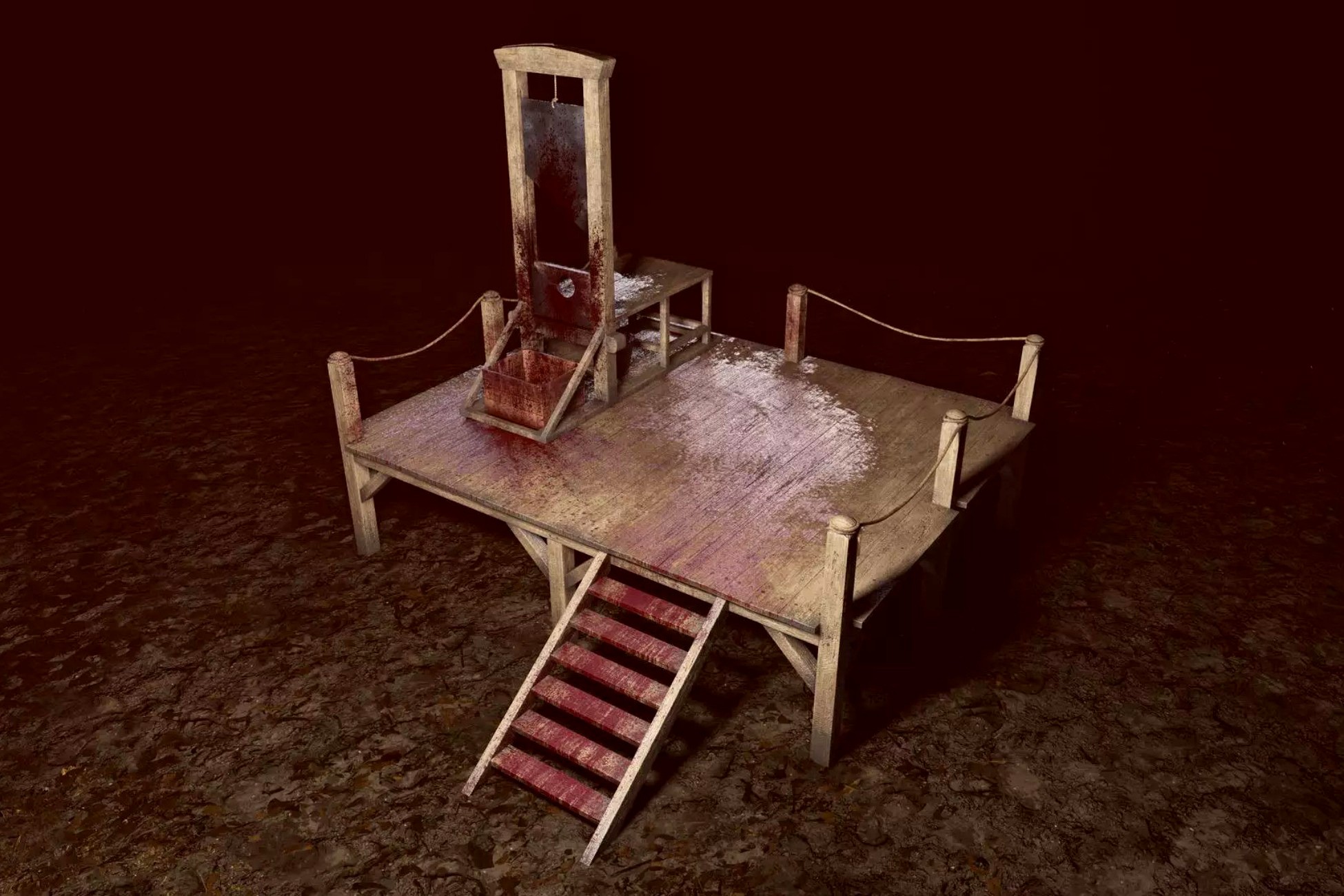 Inquisition - Scaffold&Guillotine 3d model