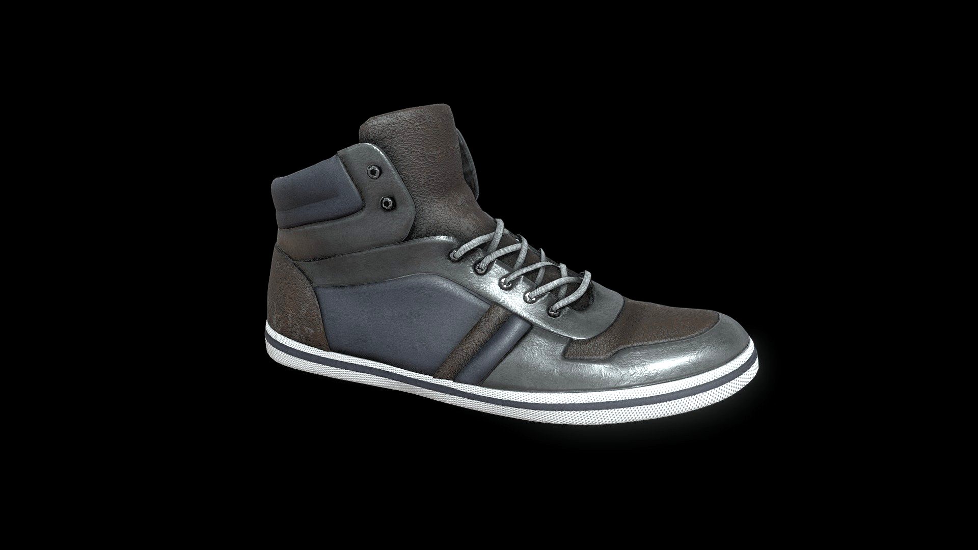Sneakers Low Poly Stylized - Character shoes 4k 3d model
