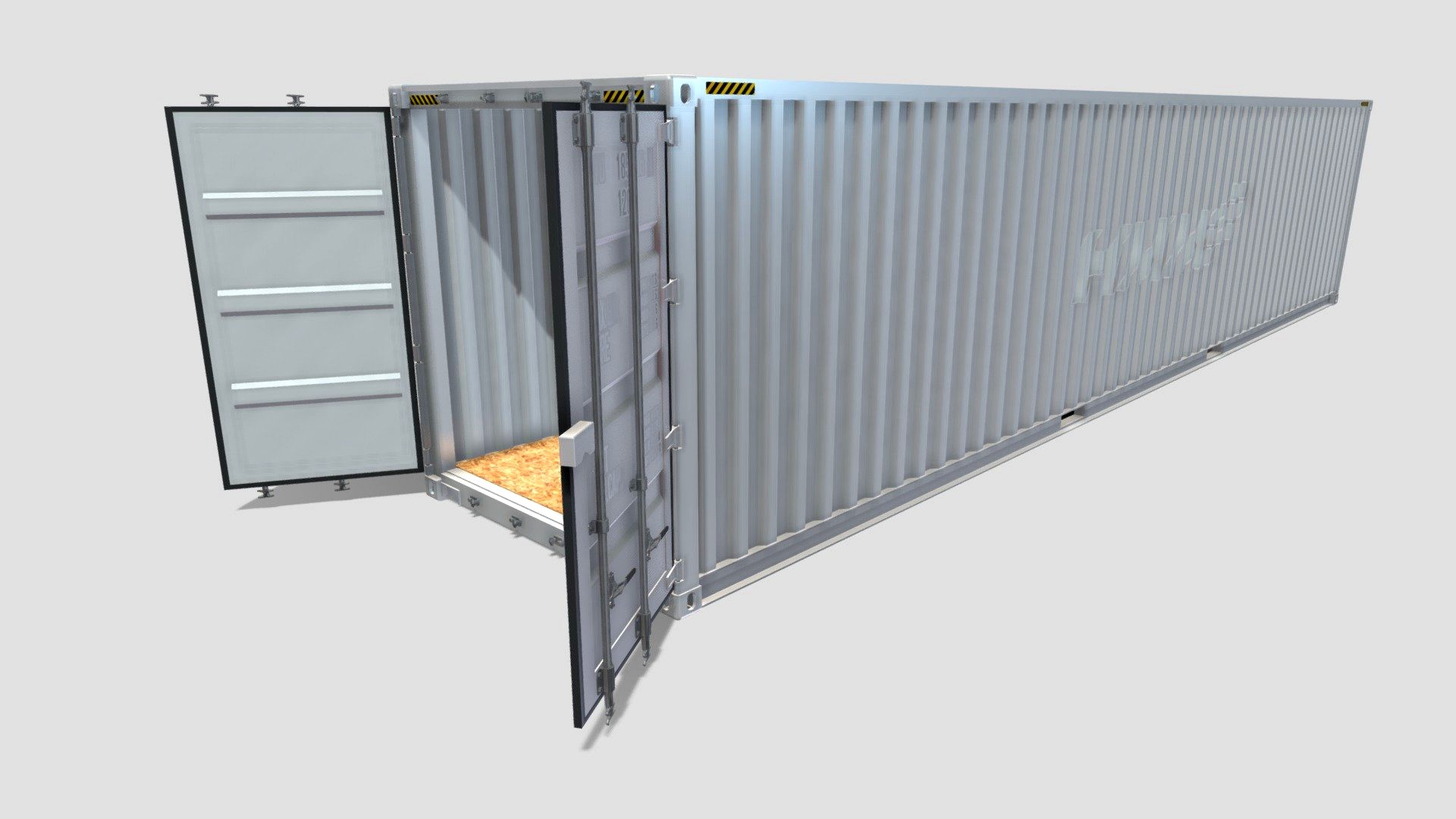 40ft Shipping Container HMM v3 3d model
