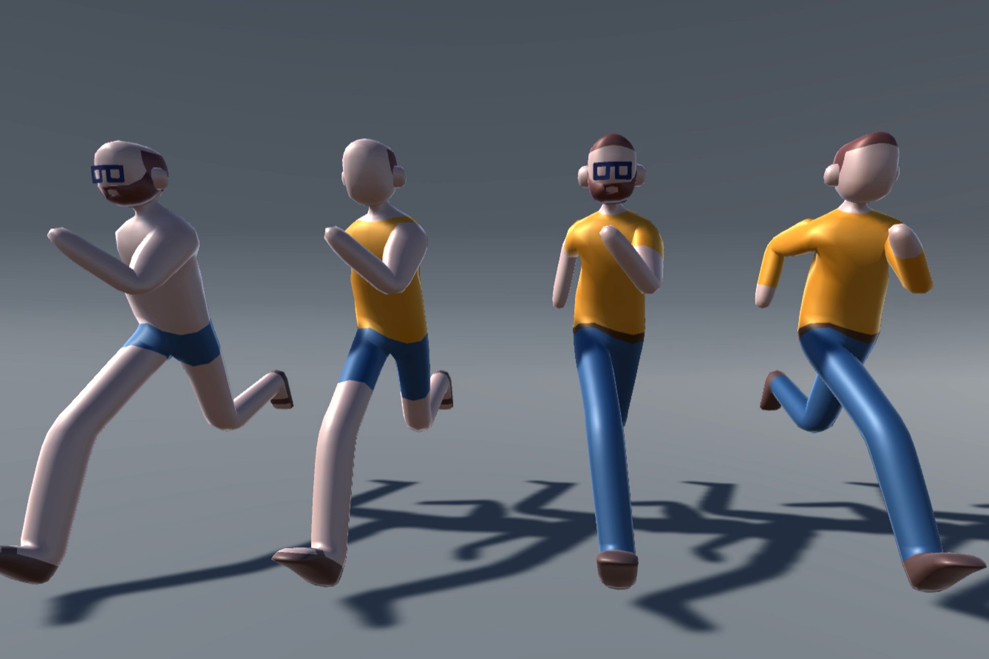 Stylized Characters & Animations (+76 clips) 3d model