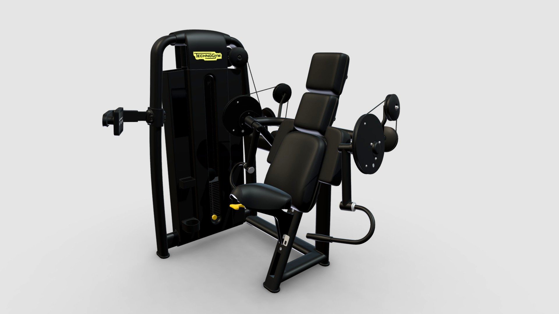 Technogym Selection Arm Curl 3d model