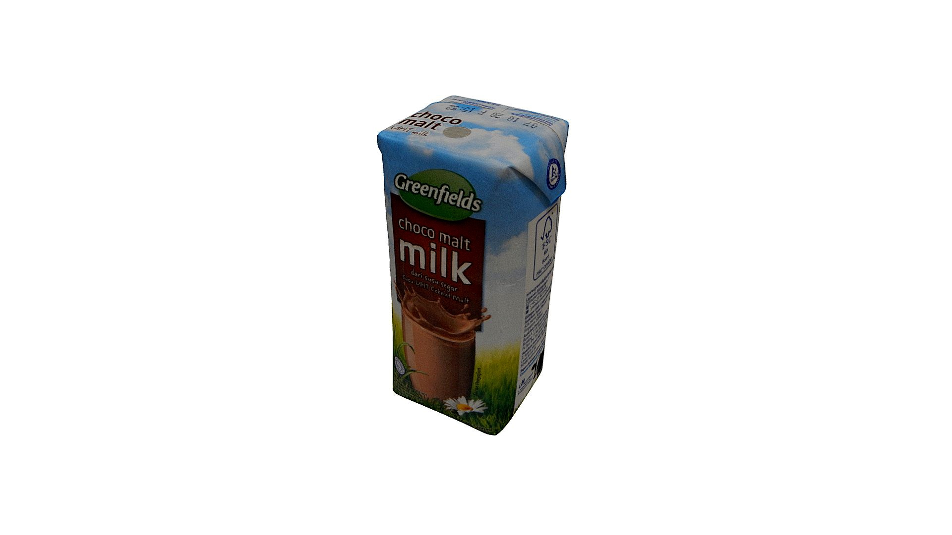 Greenfields UHT Milk Chocolate 200 ml 3d model