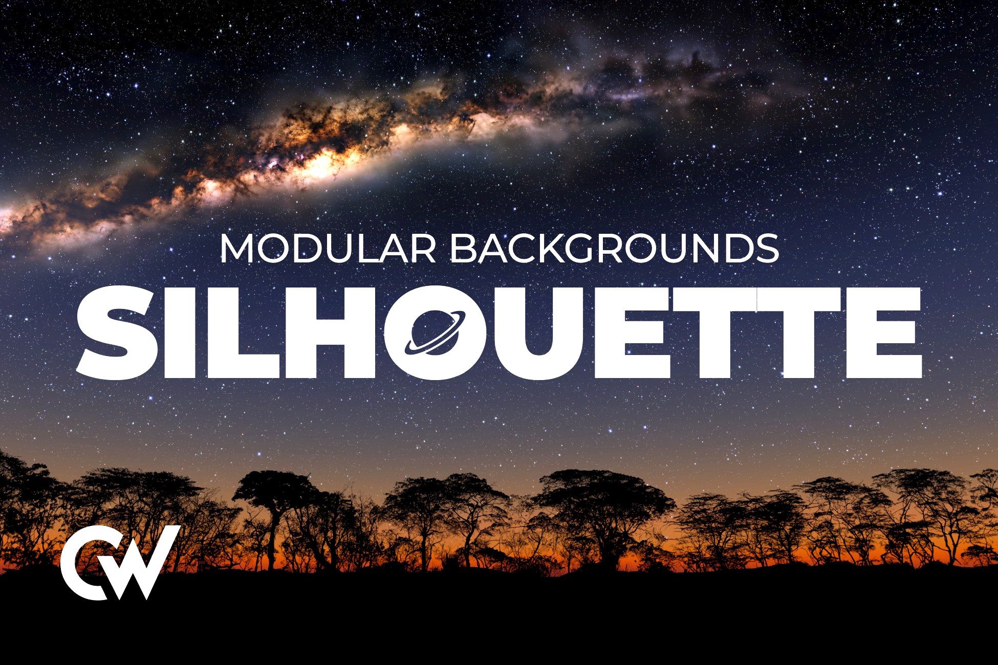 CW Silhouette - Modular Backgrounds 3d model