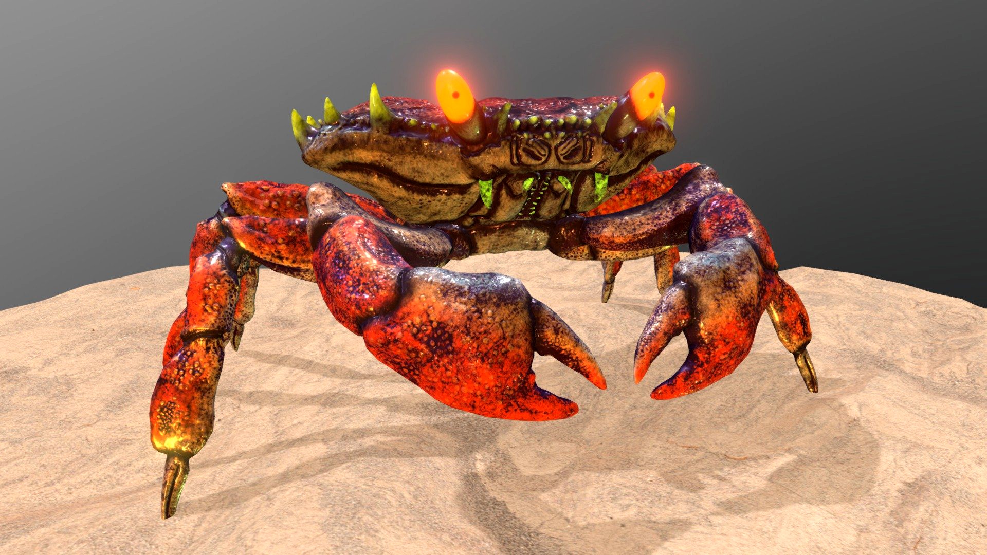Monster Crab. 3d model