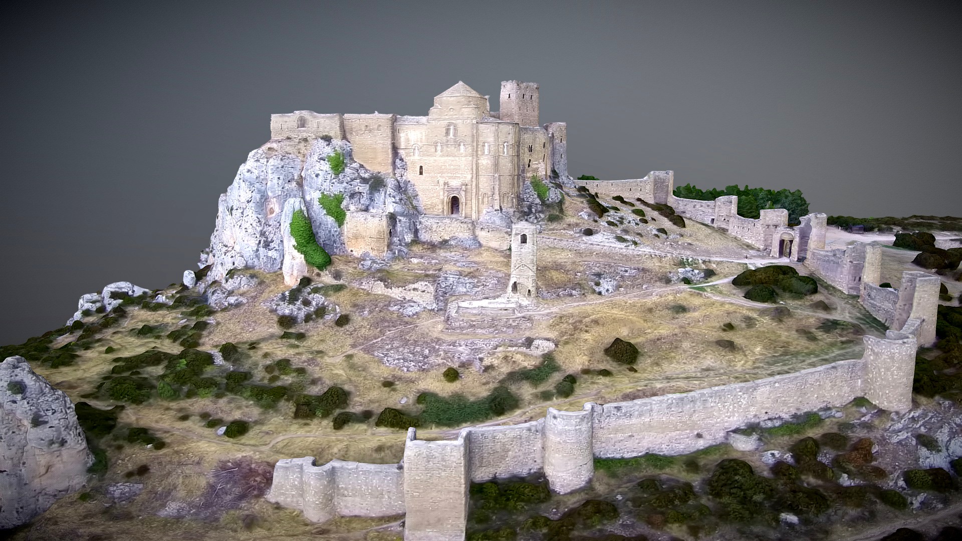 Loarre castle photogrammetry scan remake 3d model