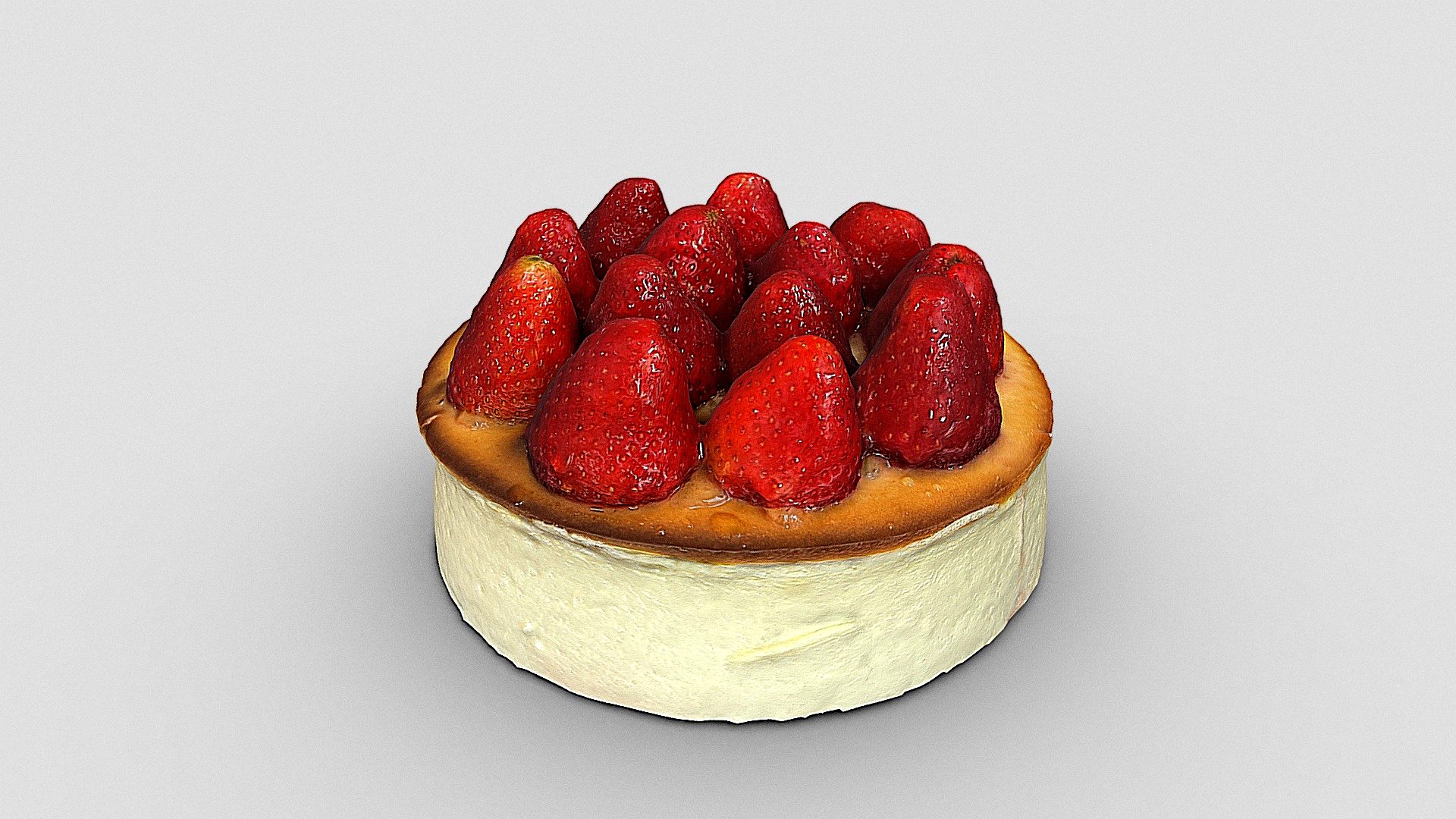 Strawberry cheesecake from Veniero's Pasticceria 3d model