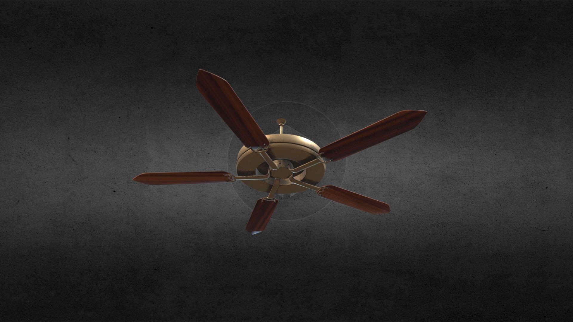 Old Ceiling Fan 3d model