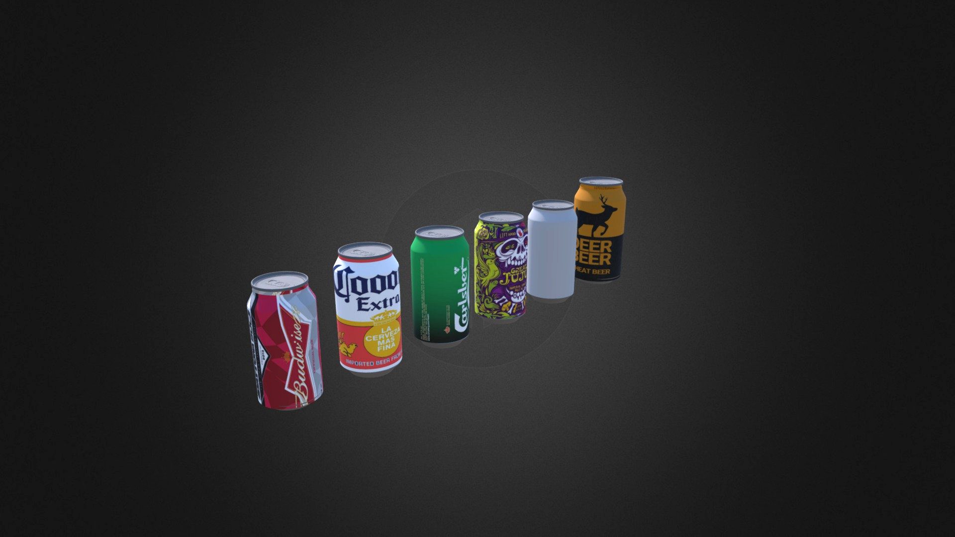 Beer Cans 3d model