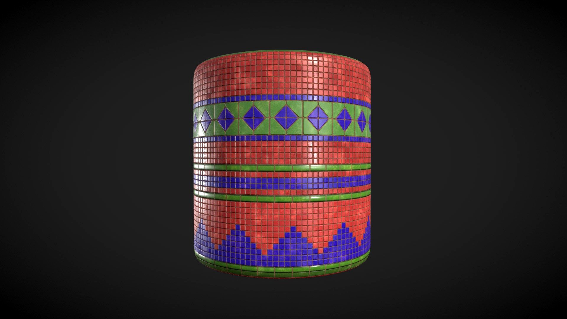 Mosaic Tile Texture 3d model