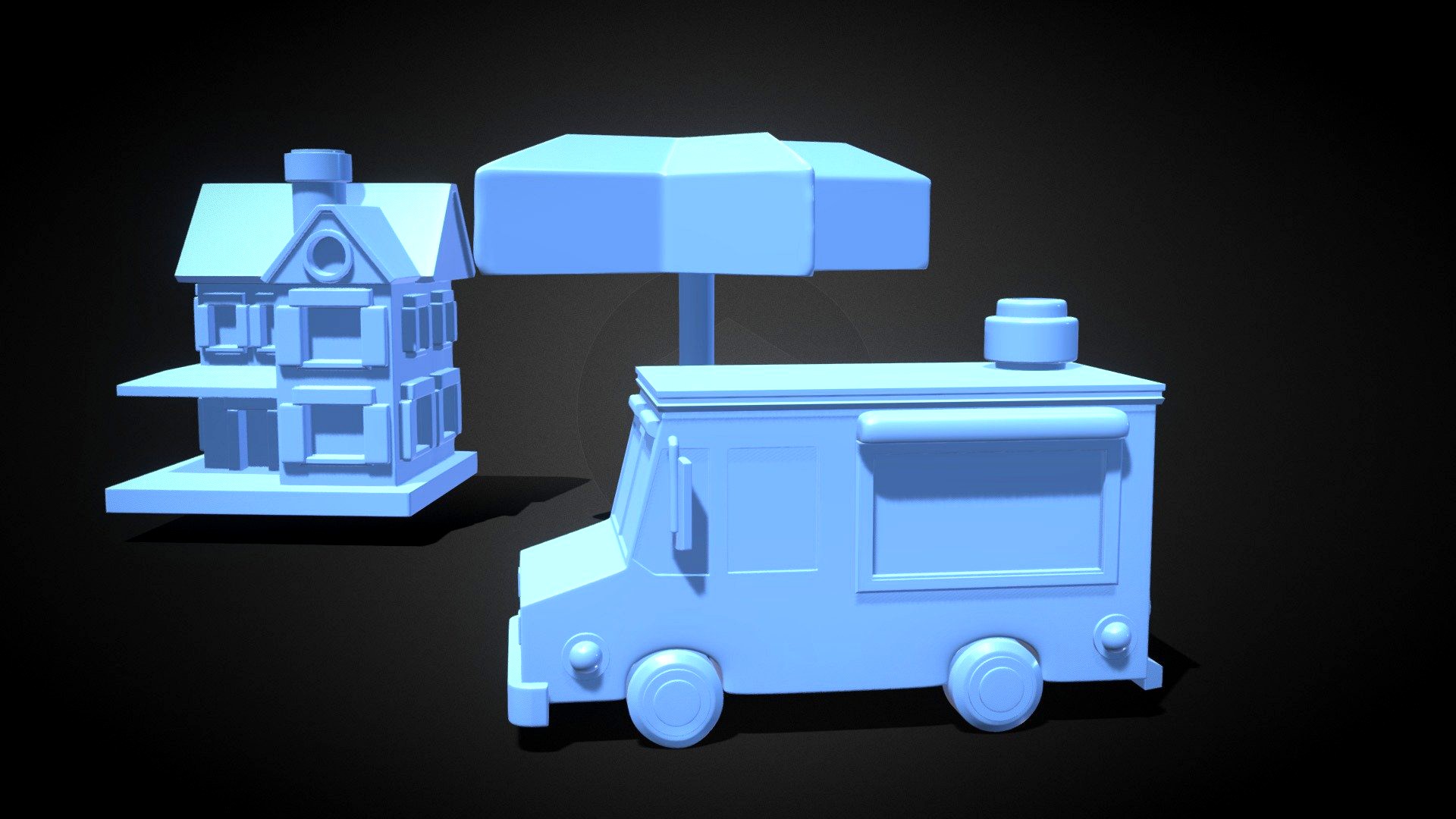 Restaurant Figurines Pack 3D print model