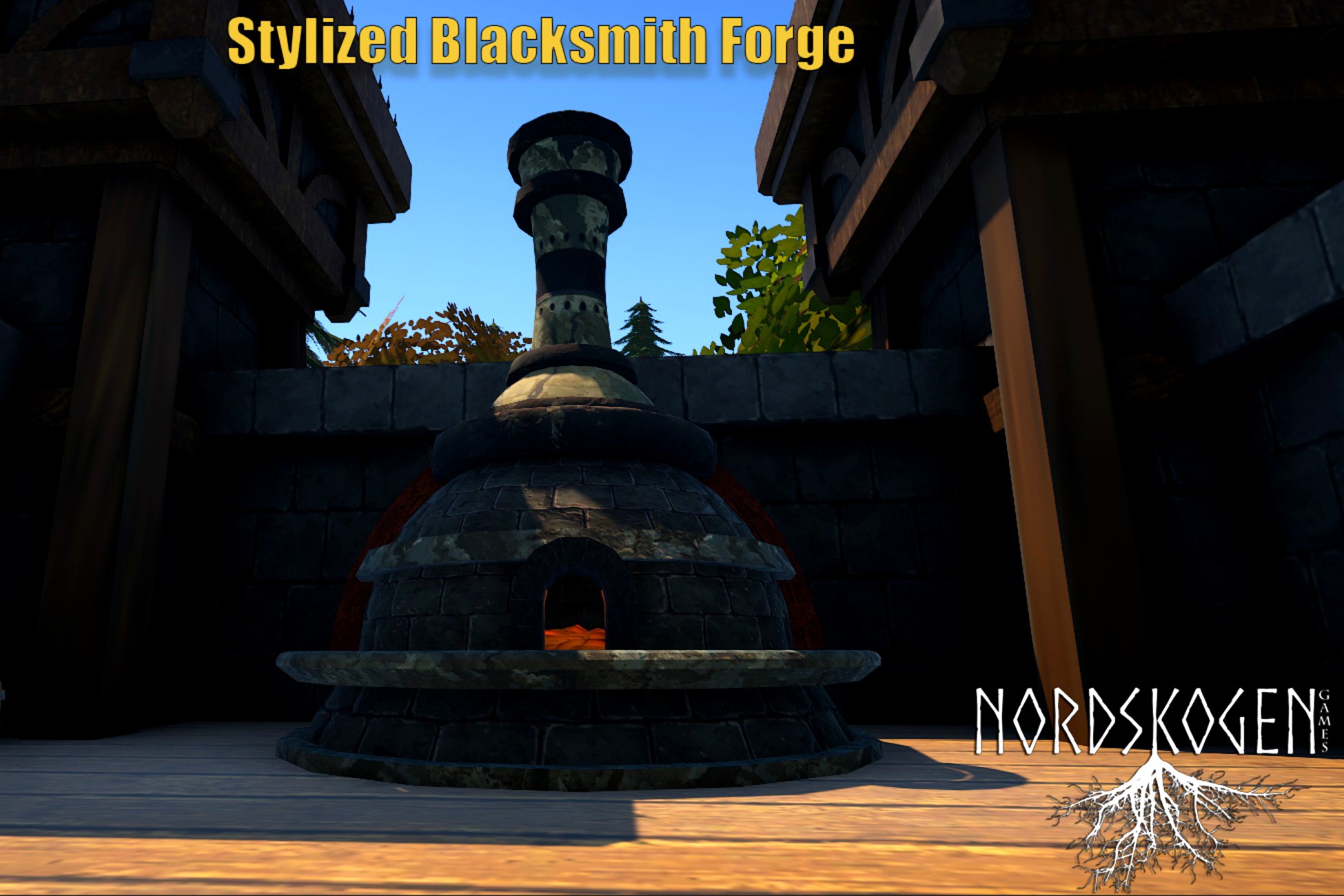 Stylized Blacksmith Forge 3d model