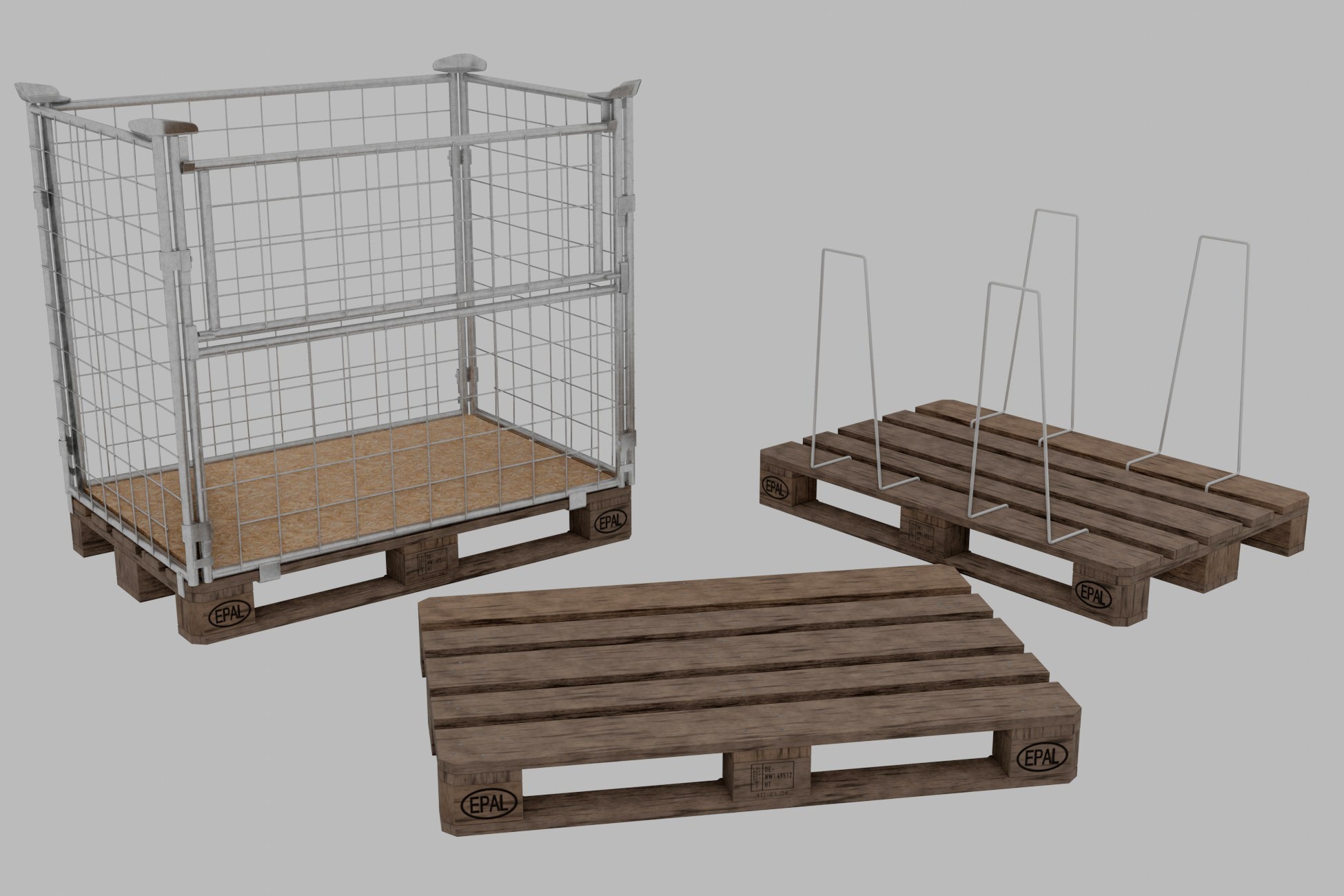 EUR-Pallet 3d model