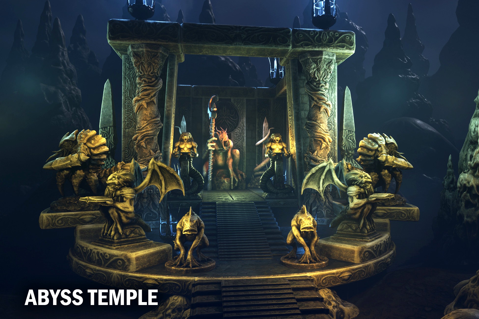 Abyss temple 3d model