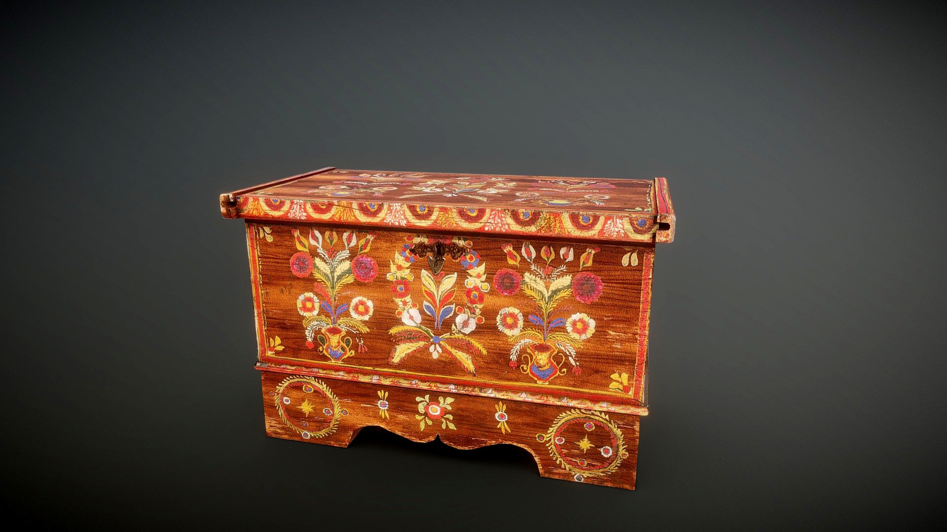 Medieval chest 3d model