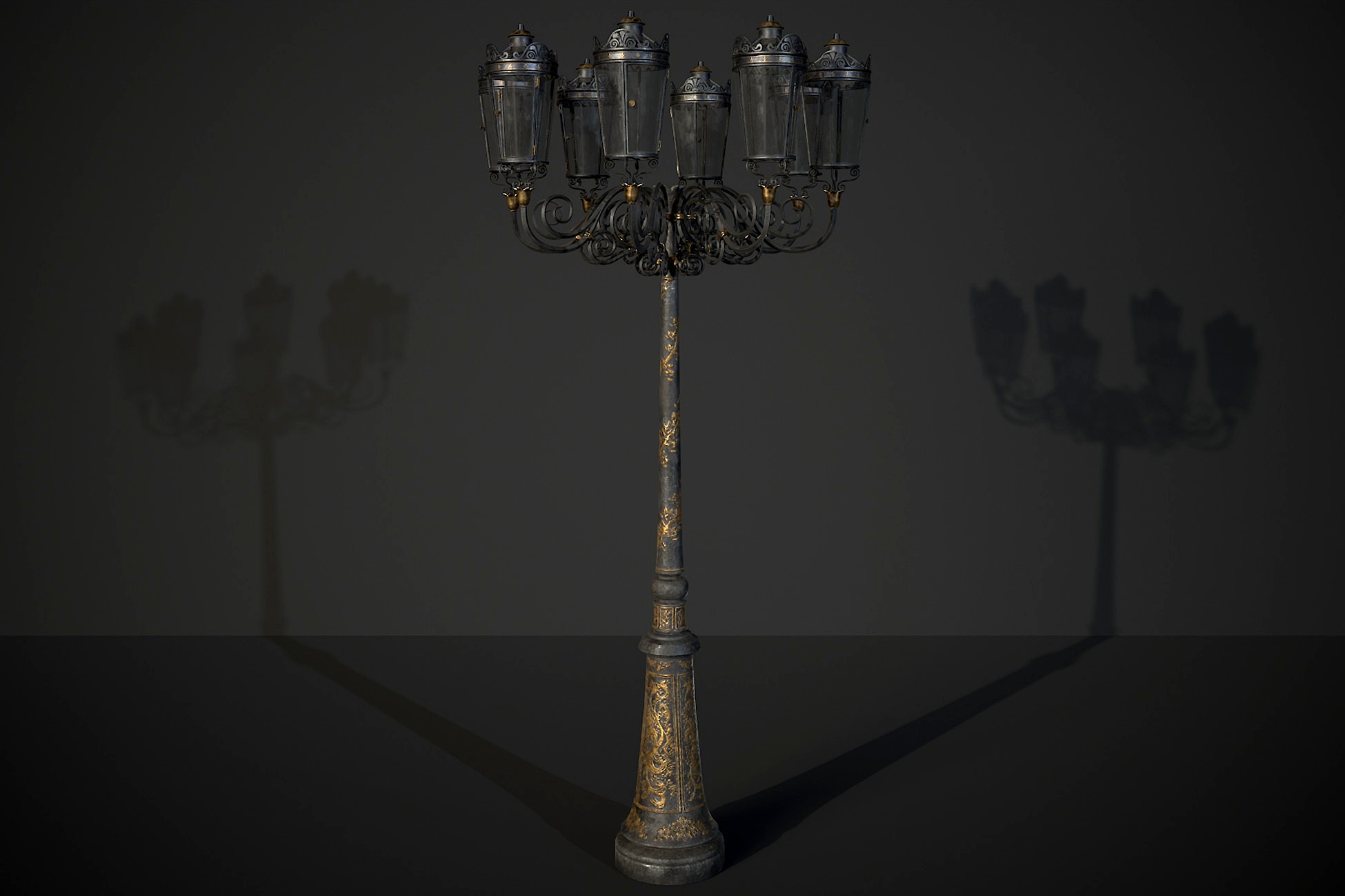 Victorian Street Light 3d model