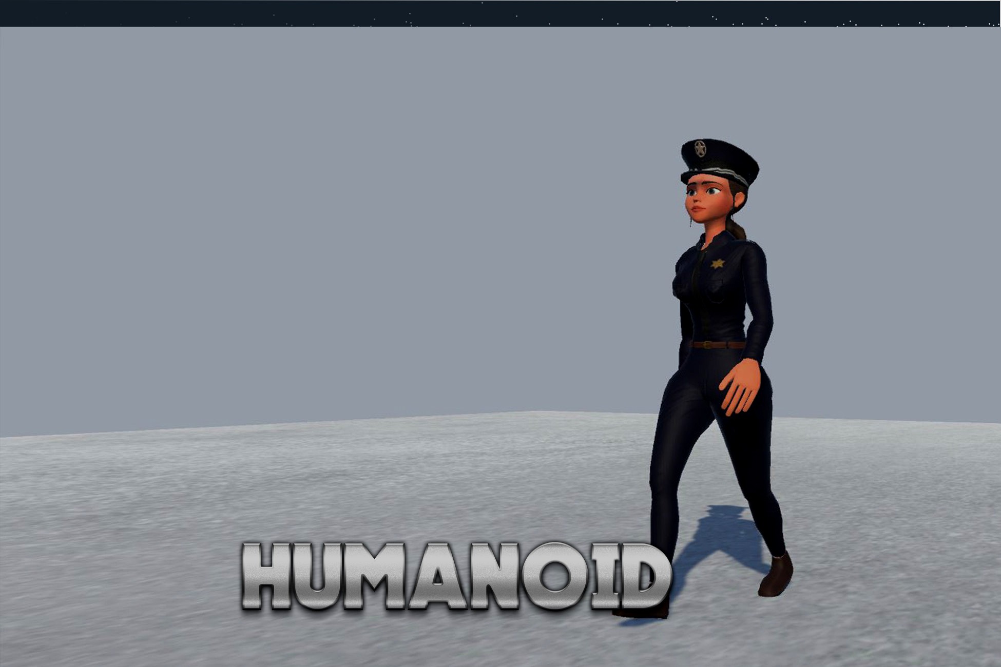 Female Police Avatar SA 3d model