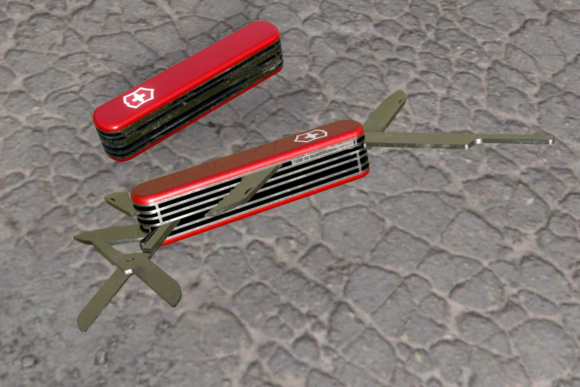 Swiss Army Knife 3d model